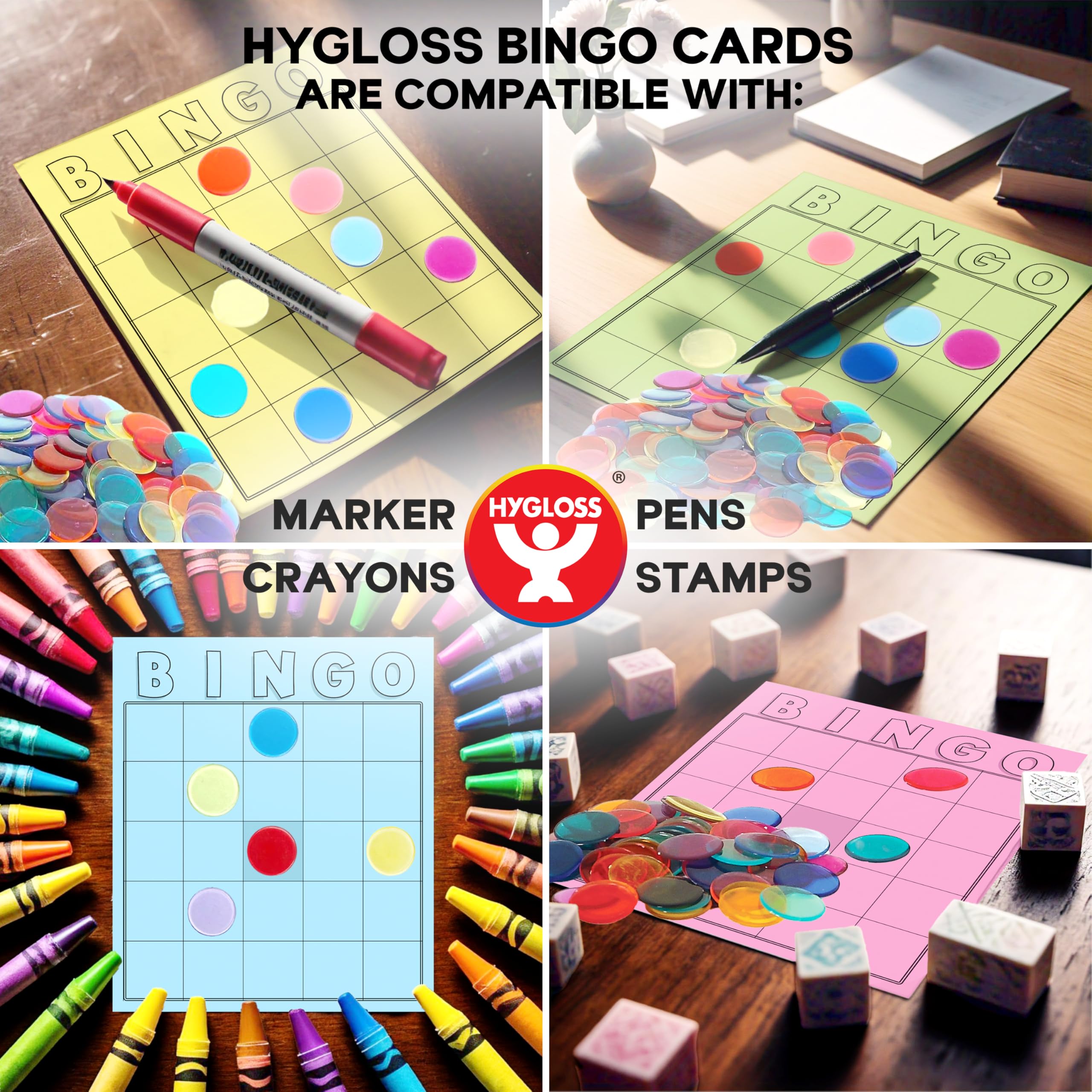 Snapklik.com : Hygloss Products Blank Bingo Cards To Write On - 150 ...