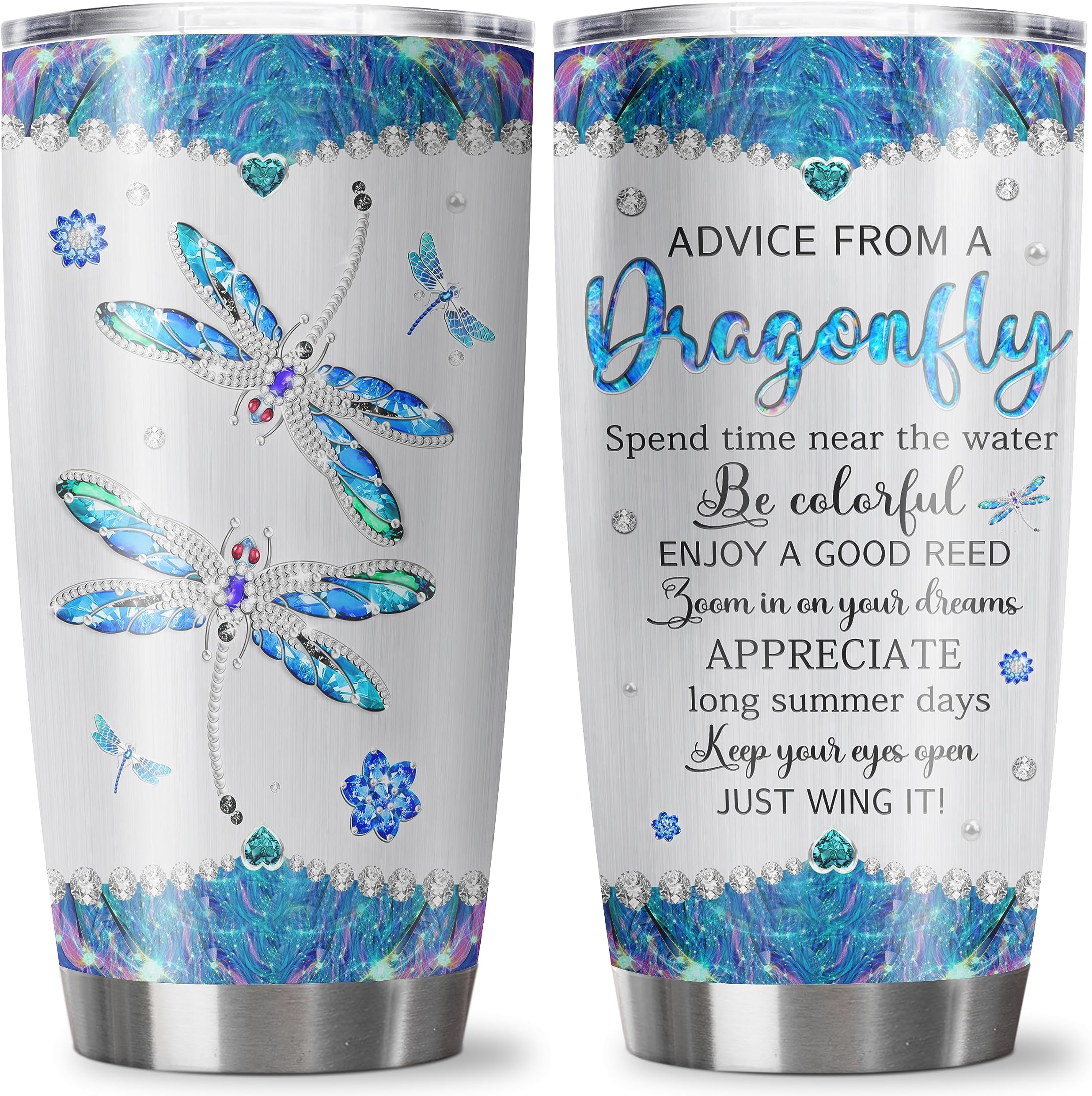 Amazon.com | Onebttl Dragonfly Gifts for Women, Dragonfly Lover Gifts ...