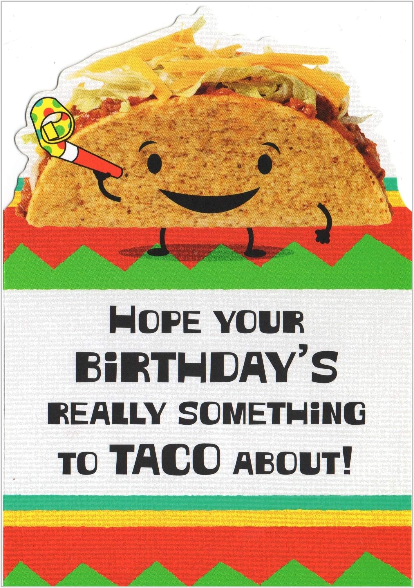 Amazon.com : Whitman and Daughter Funny Taco Birthday Card (1 Premium ...