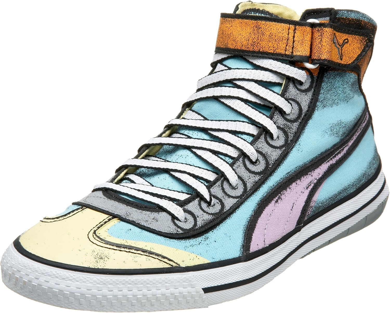 Amazon.com | PUMA Men's 917 Mid Factory Sneaker,Angel Blue/Flame Orange ...
