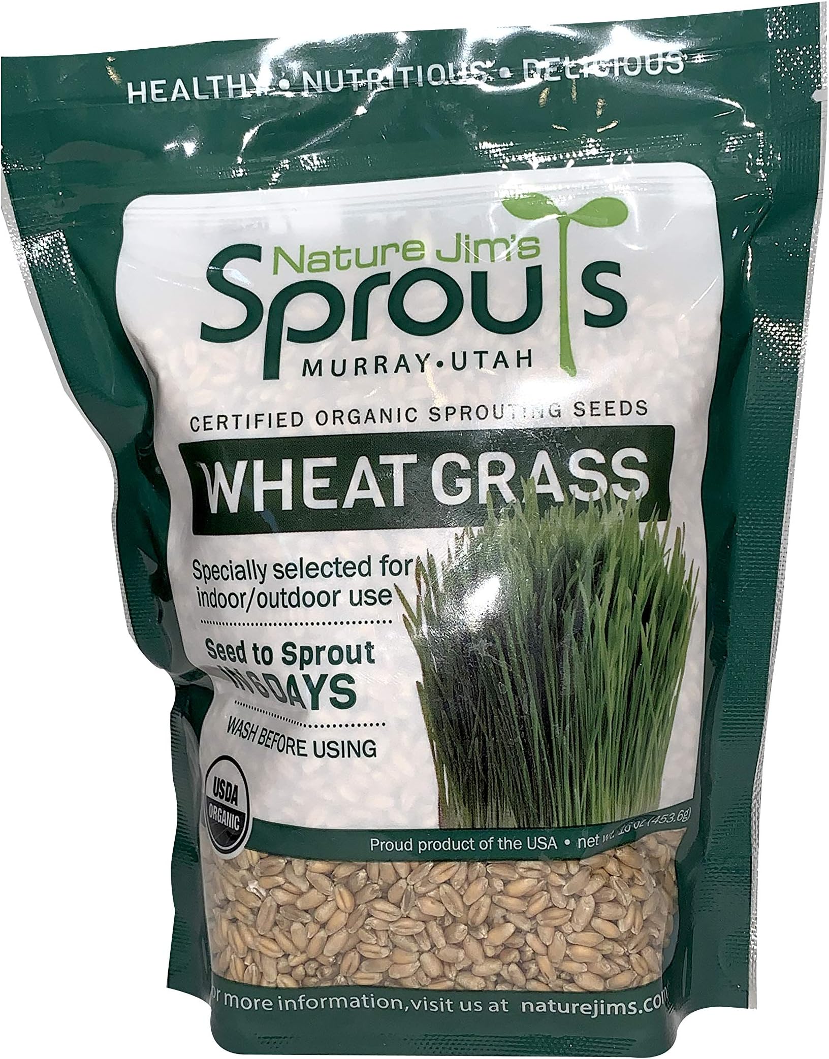 Amazon.com : Living Whole Foods Certified Organic Wheatgrass Growing ...