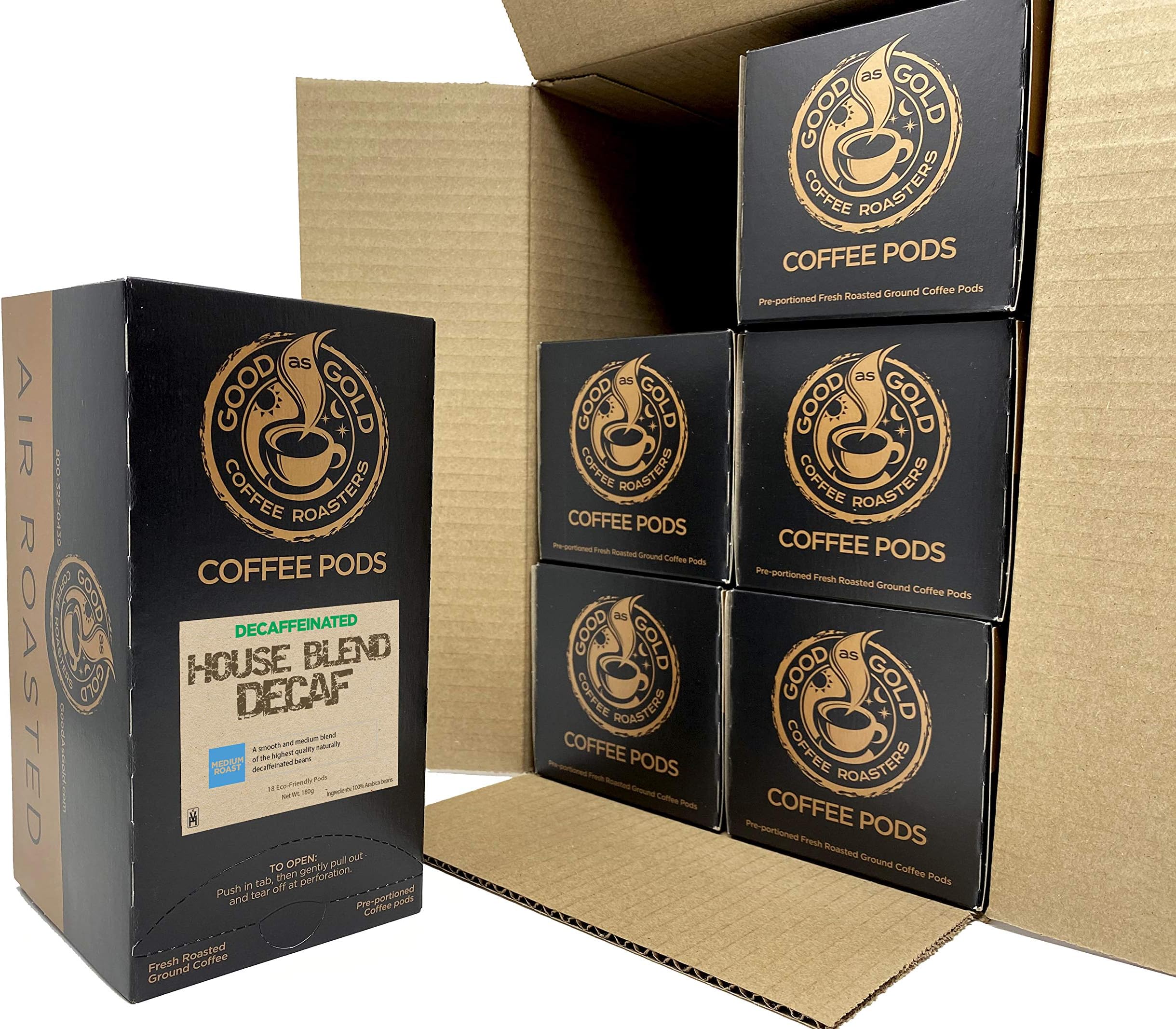 Amazon.com: DONUT SHOP COFFEE POD - Good As Gold Coffee - (3 Pack ...