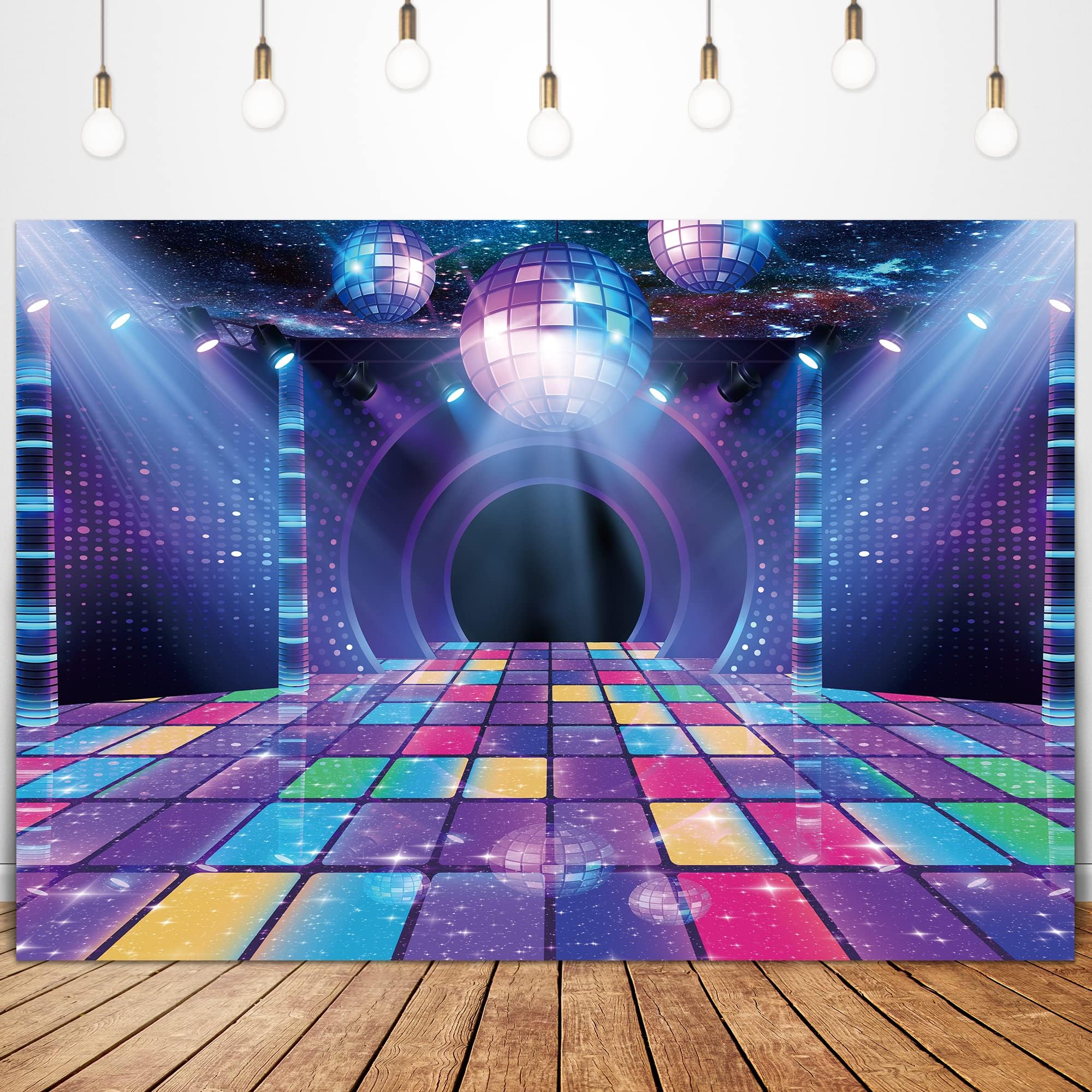 Amazon.com : CSFOTO 20x10ft Discos Party Backdrop Discos Birthday Party ...