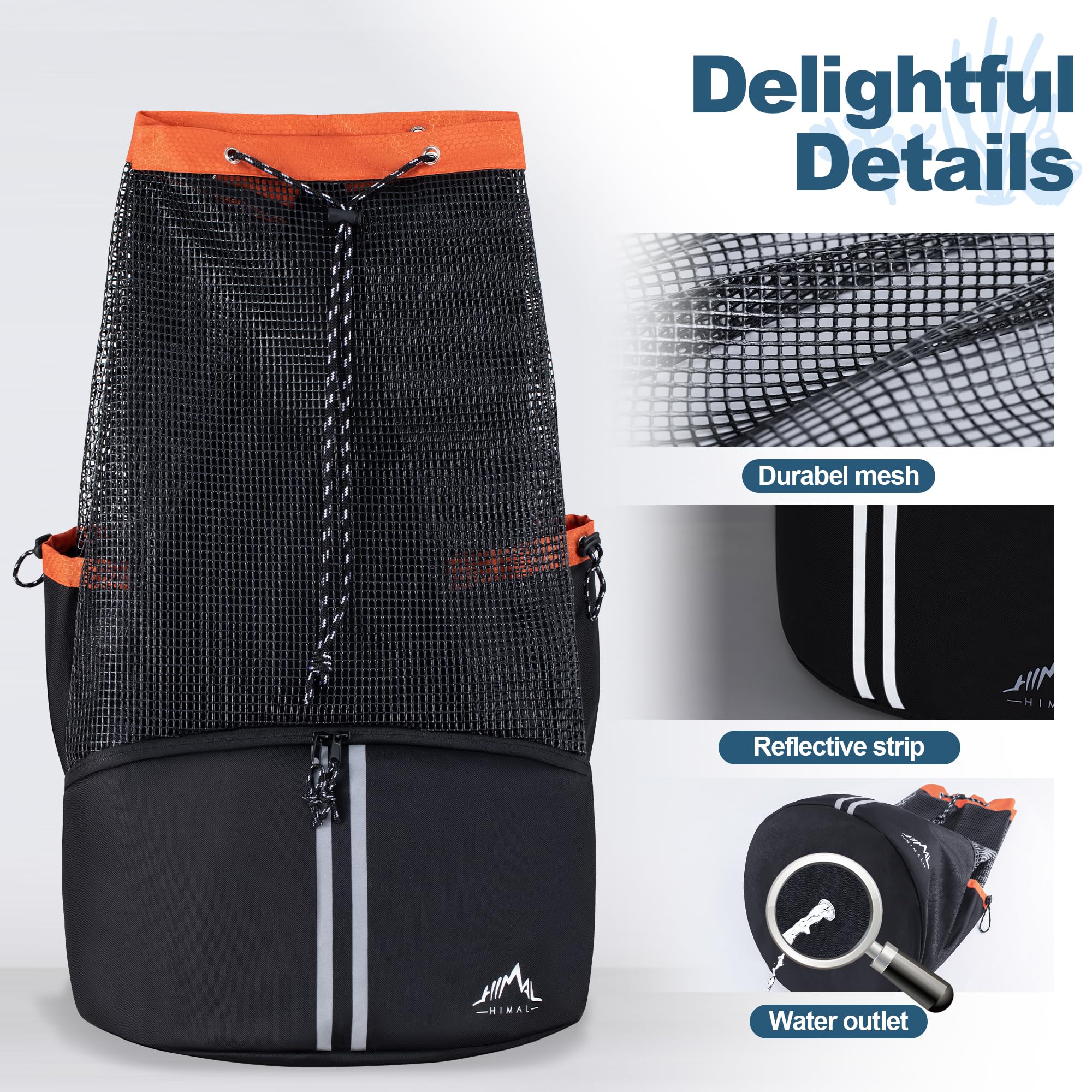 GoHimal Scuba Diving Bag, XL Mesh Backpack for Scuba Diving and ...