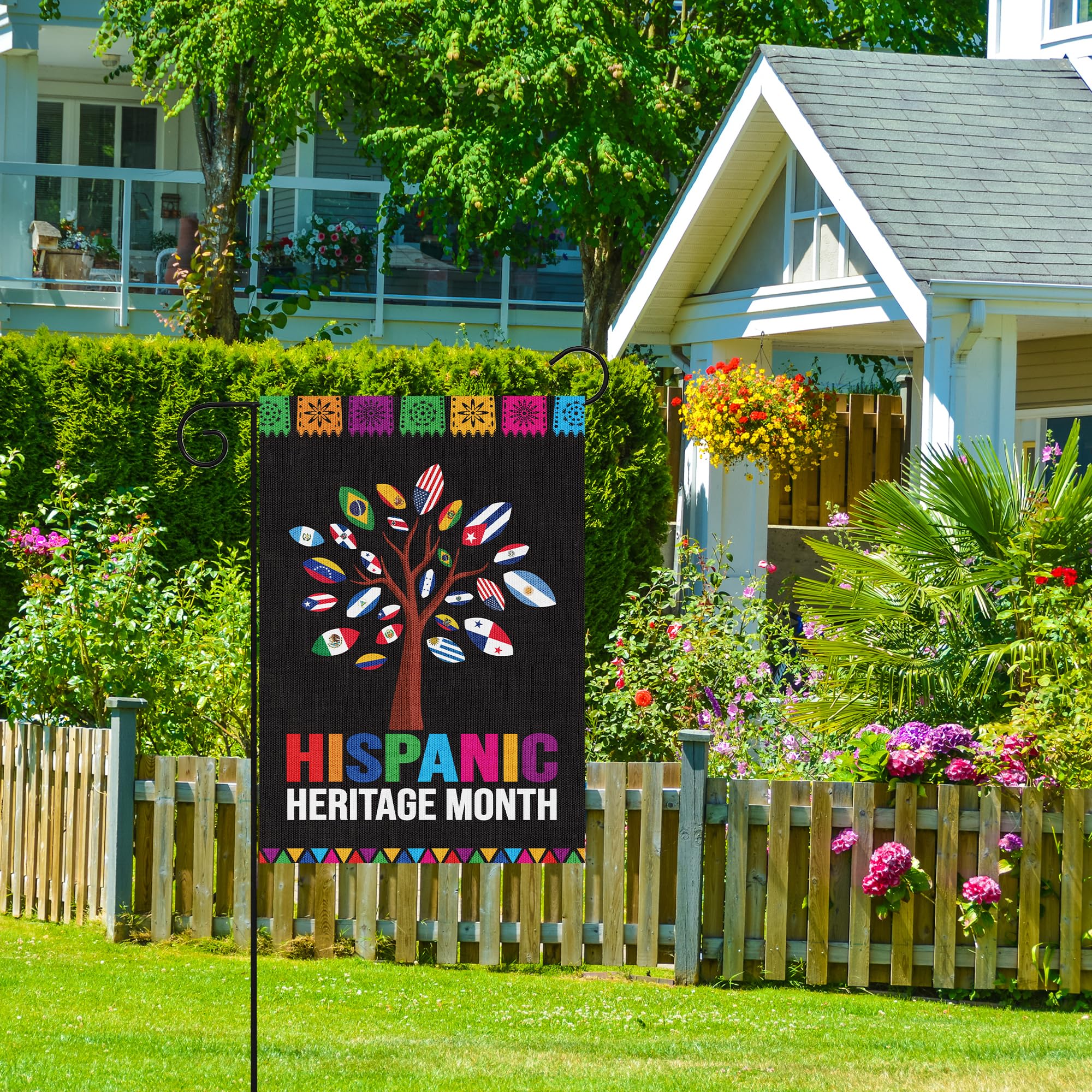 Snapklik.com : National Hispanic Heritage Month Garden Flag - Latino ...
