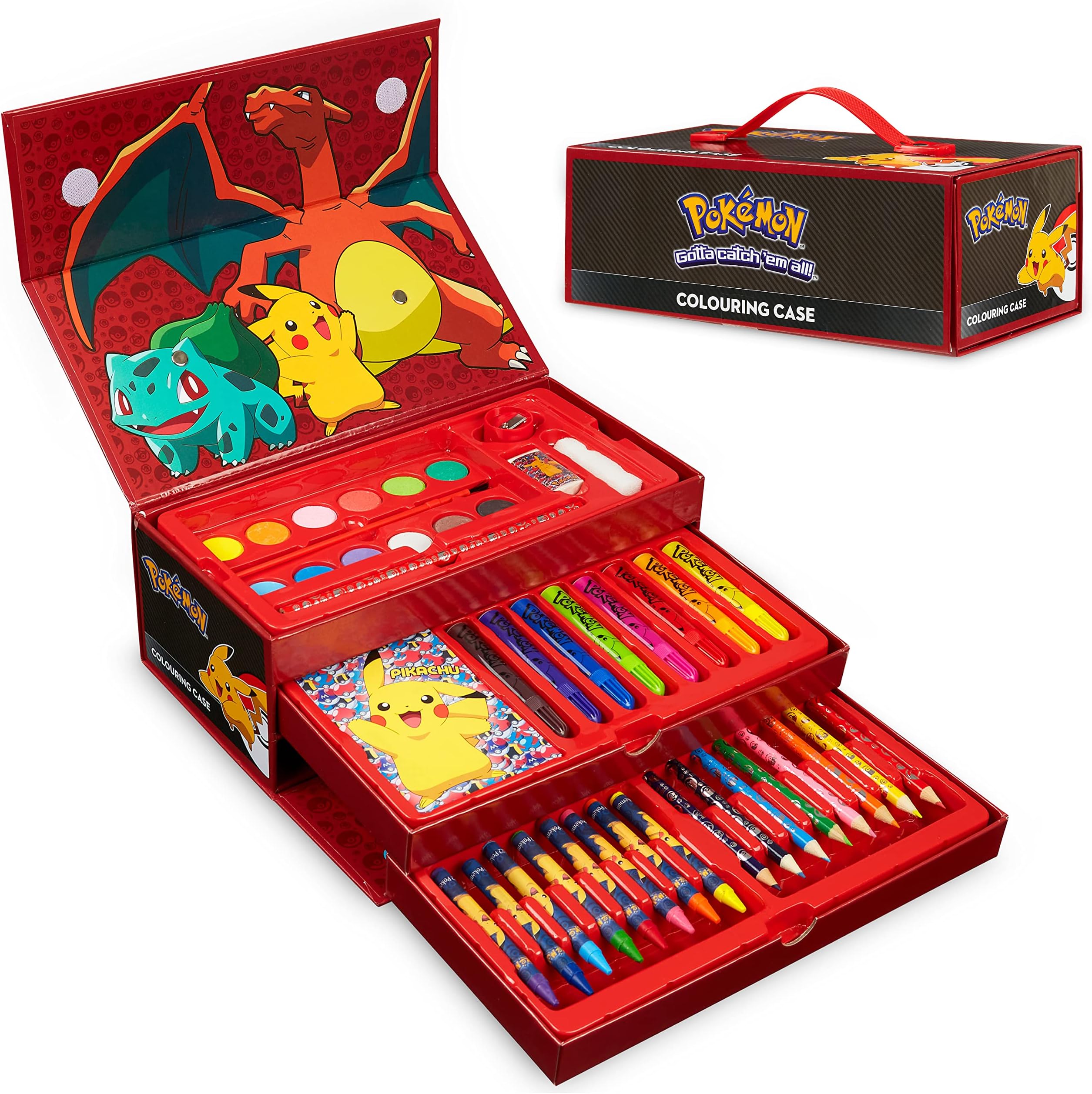 Amazon.com: Pokemon Art Set, Colouring Sets for Children, Over 40 Art ...