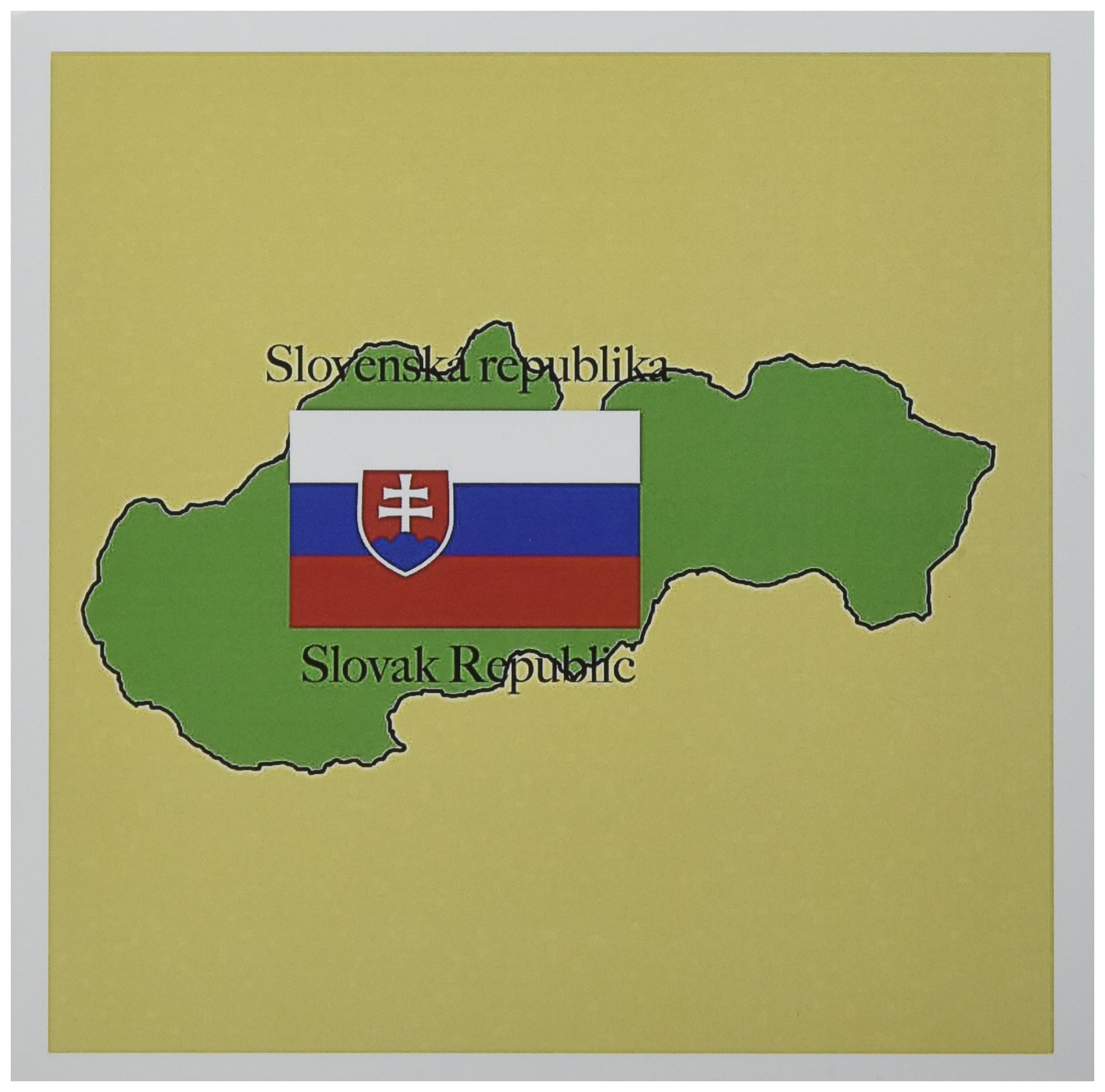 Slovakia Flag Map