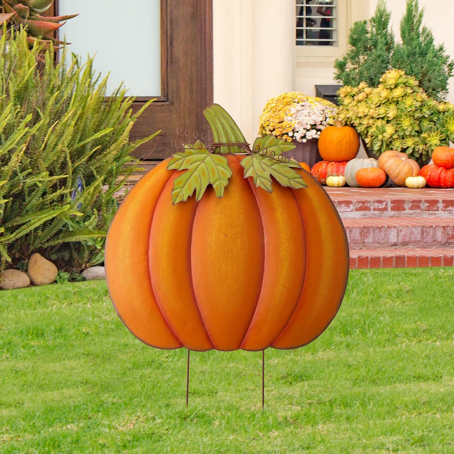 Amazon.com : Glitzhome 37.5"H Fall Decorative Yard Signs with Stakes ...