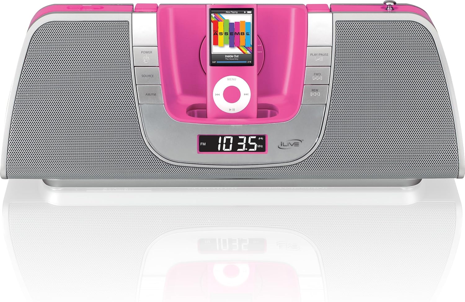 Amazon.com: iLive IB209P Portable Music System with AM/FM Radio, iPod ...