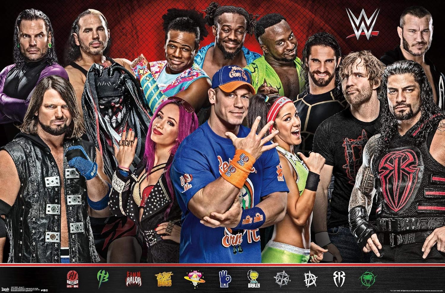 Amazon.com: Trends International WWE-Group 17 Wall Poster, 22.375 in x ...