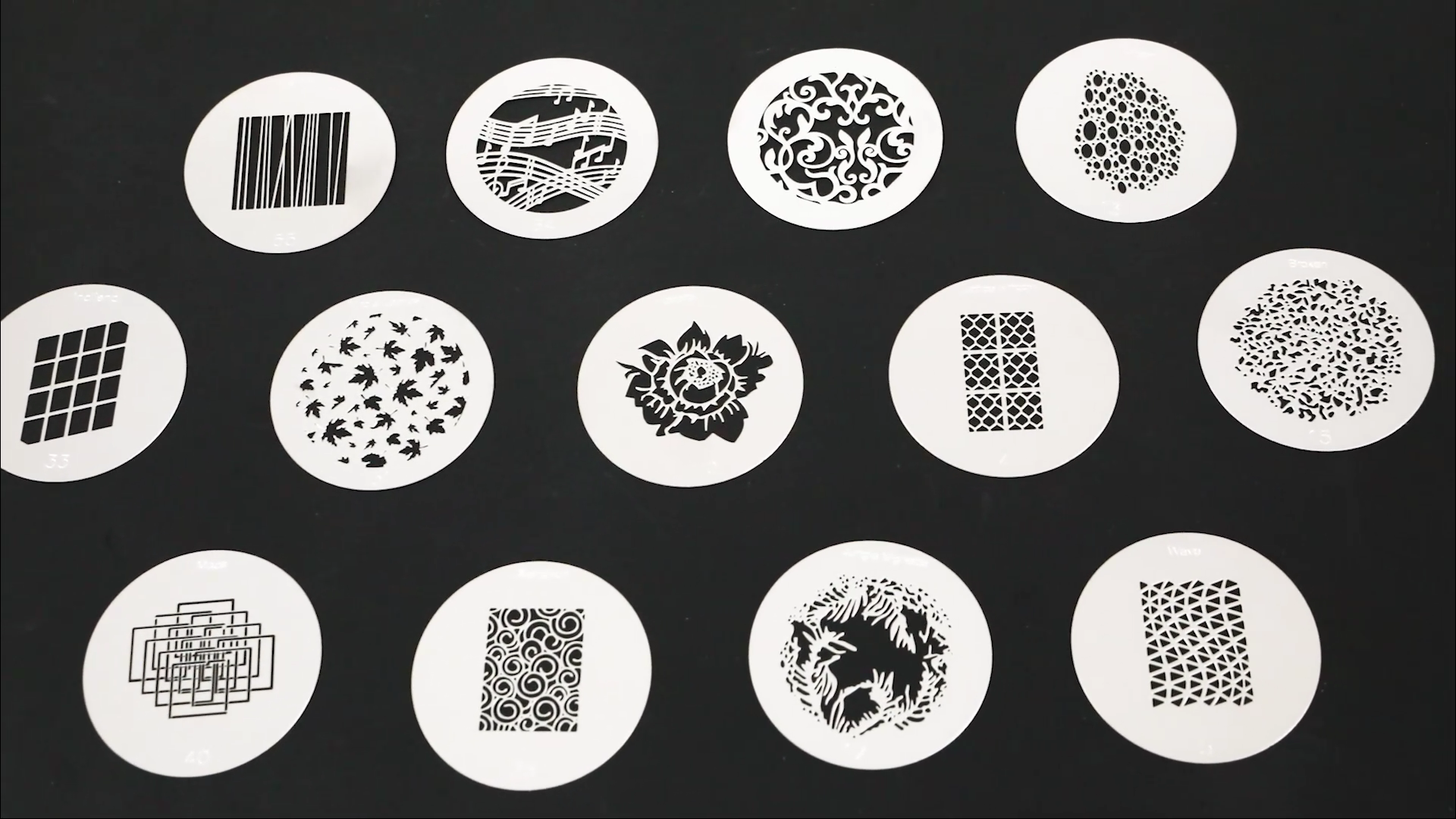Photography Spotlight SOONPHO 13-Piece Round GOBO Kit For Optical ...