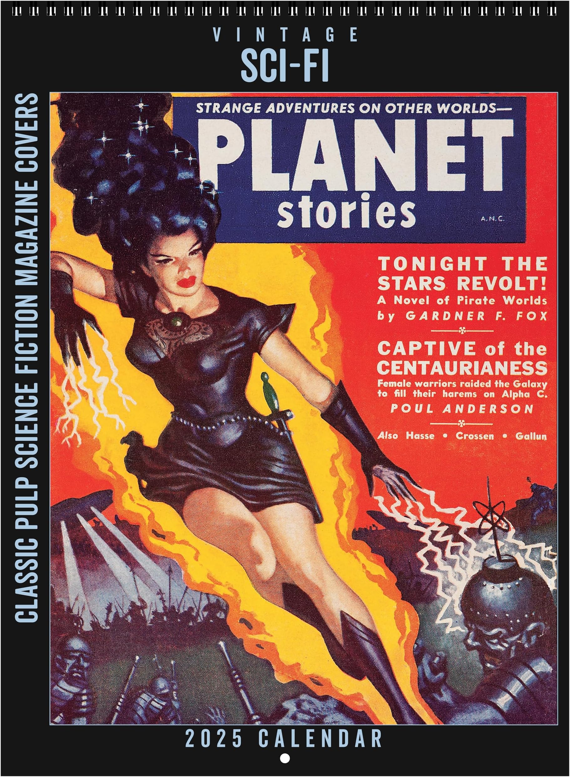 Amazon.com: Asgard Press 2025 Vintage Sci-Fi Calendar, 16 Months, Frame ...