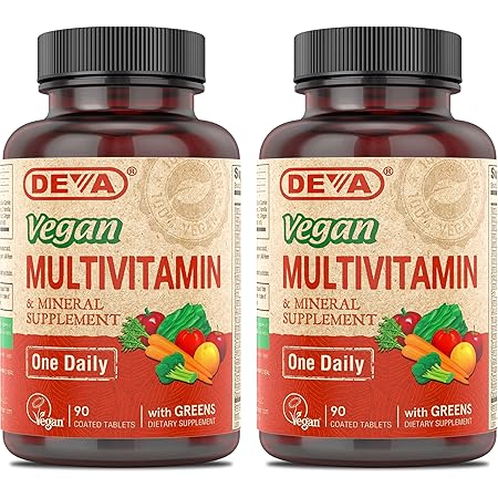 Amazon.com: Deva Vegan Multivitamin and Mineral Supplement - Once-Per ...