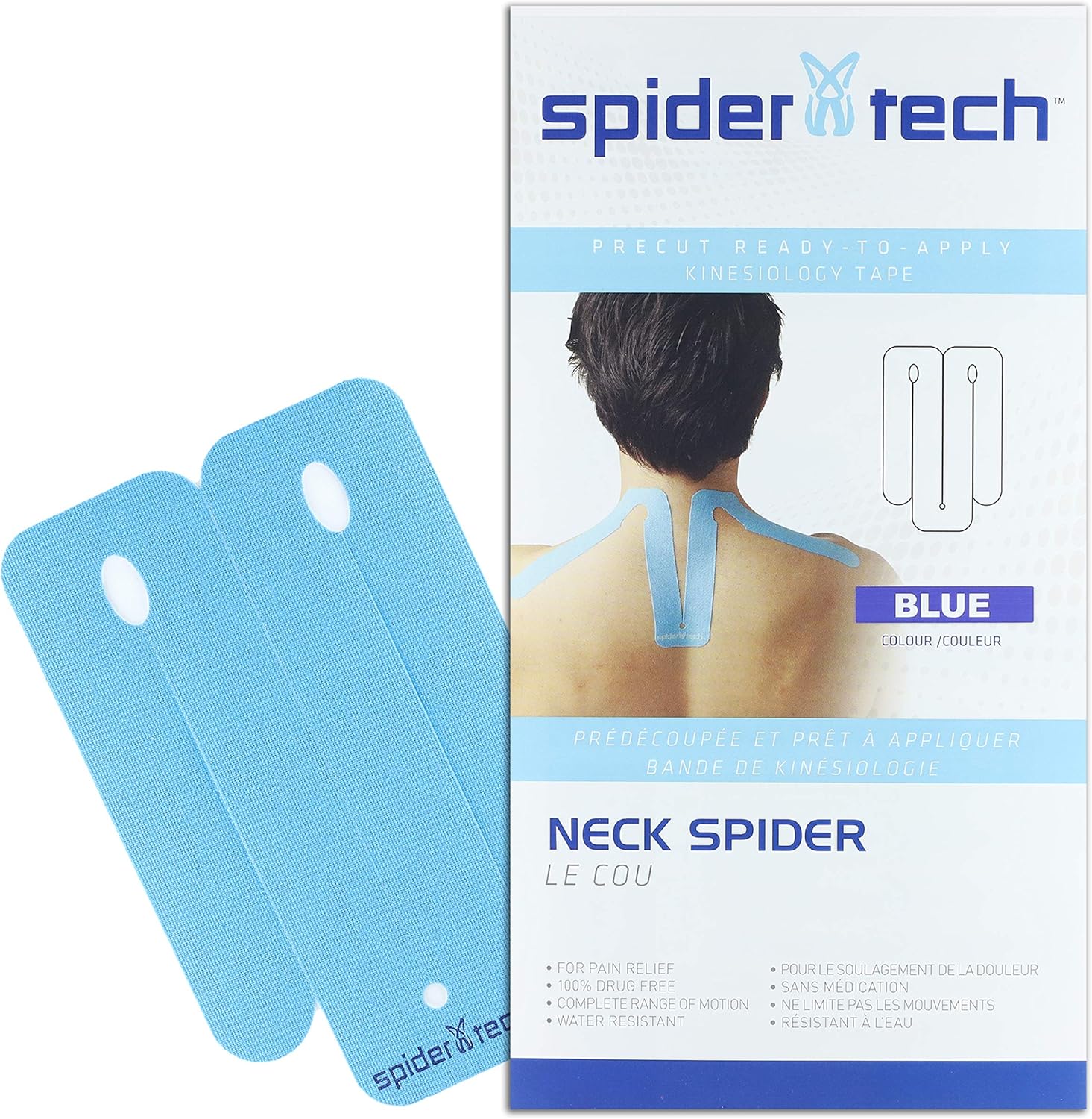 Amazon.com: SpiderTech - Neck Spider - Precut Kineseology Tape : Health ...