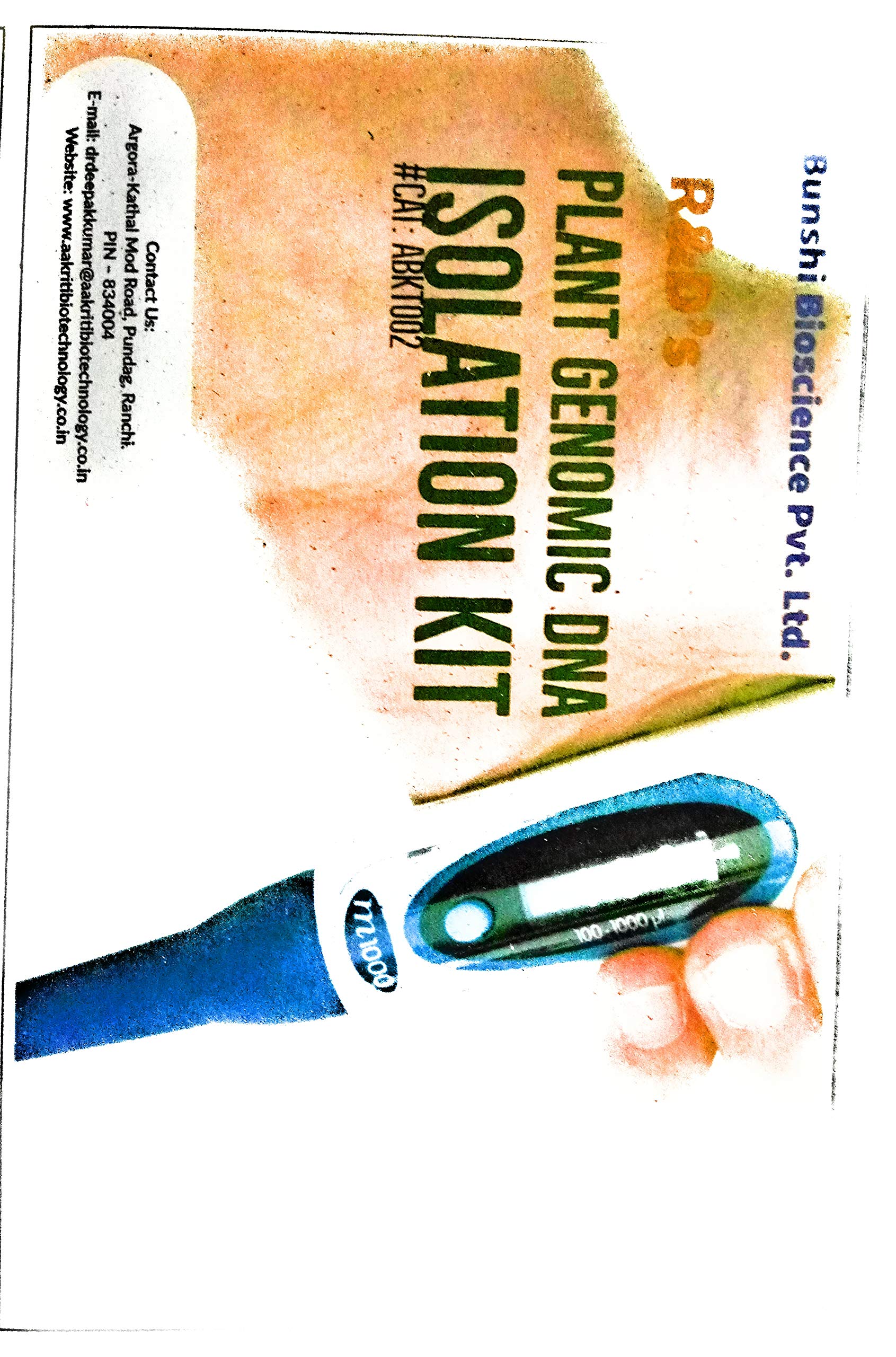 Plant genomic DNA Isolation Kit 25 : Amazon.in: Industrial & Scientific