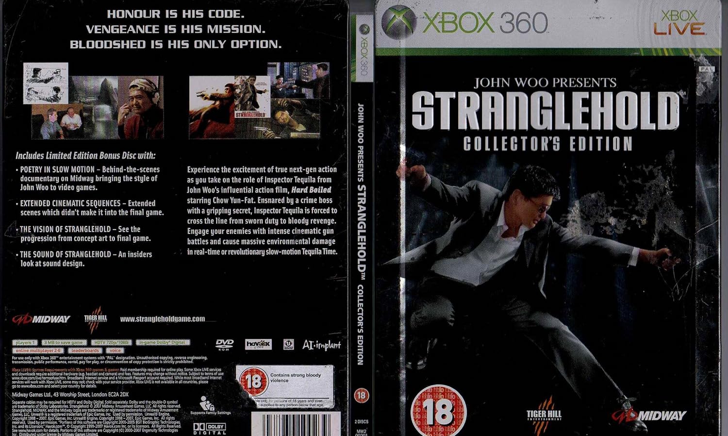 Stranglehold - Collectors Edition (Xbox 360) : Amazon.co.uk: PC & Video ...