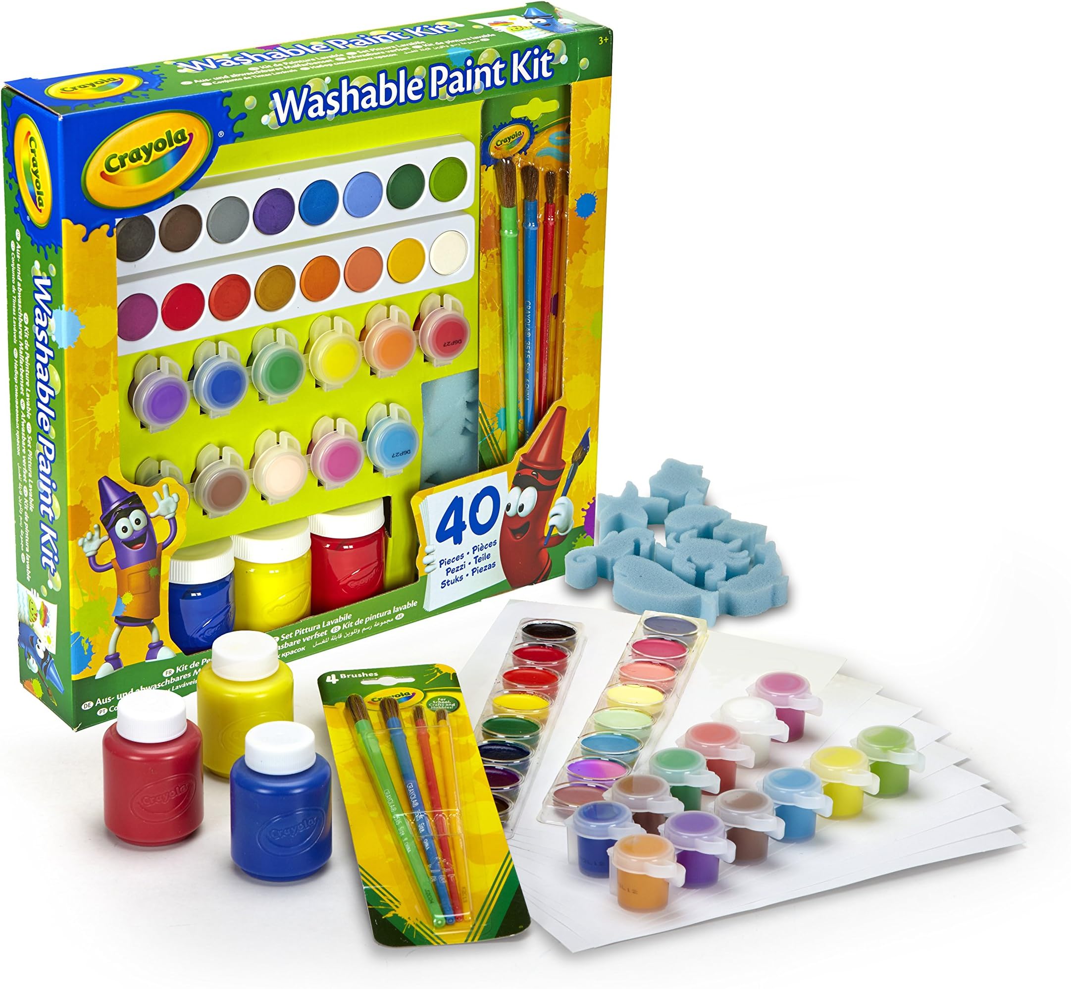 Crayola Table Top Easel & Paint Set, Kids Painting Set, 65+ Pieces ...