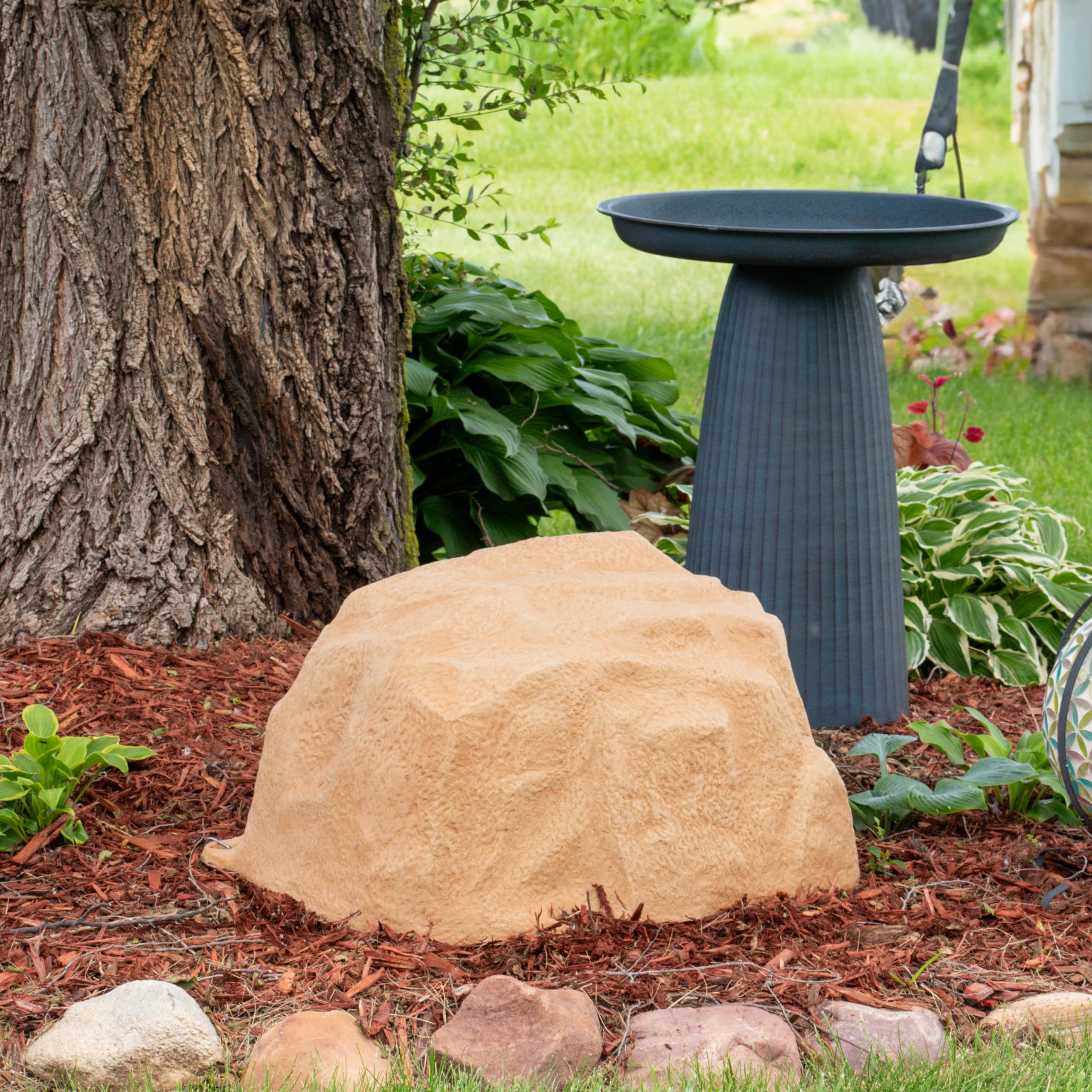 Plastic Rock Well Cover DekoRRa Mock Rock Model 107 Fake Rock Well