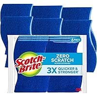 6 Scotch Brite Zero Scratch Sponges