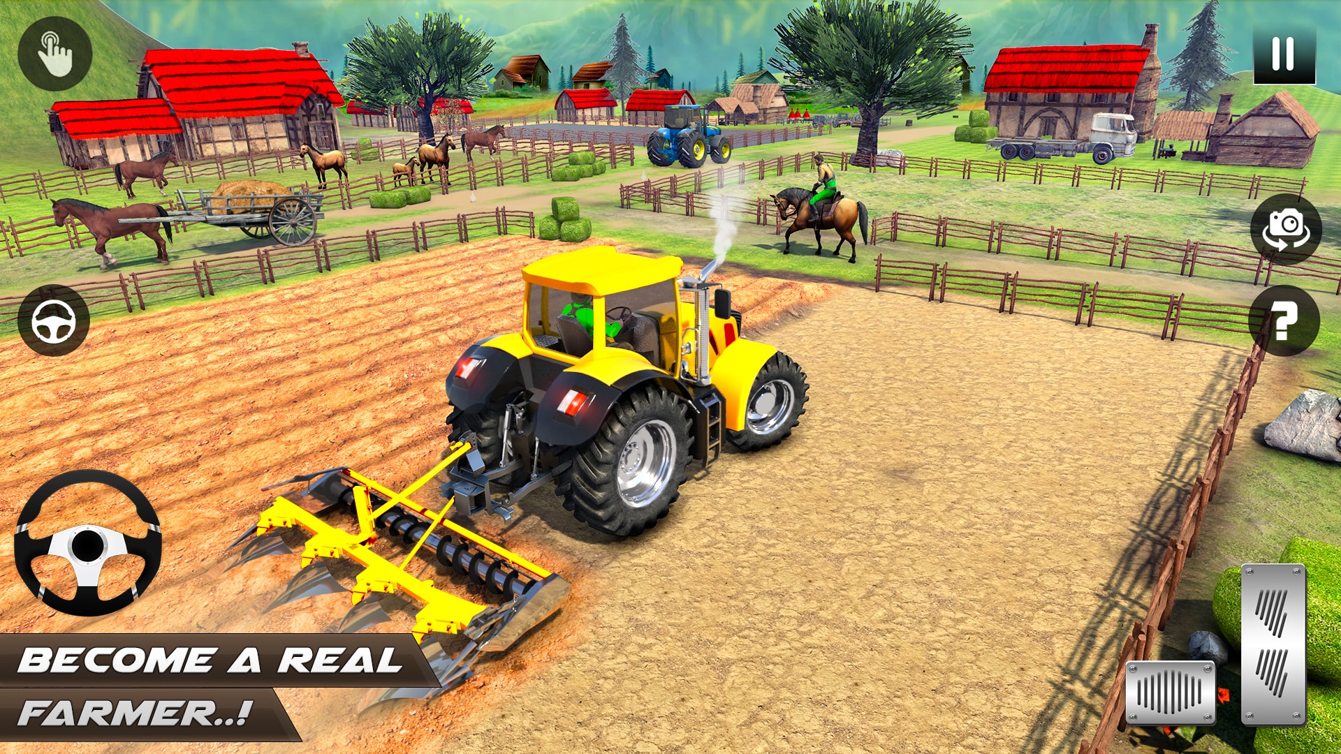 Real Farming: Tractor Game 3D - Farmer Life Farm Goods Animal Transport ...