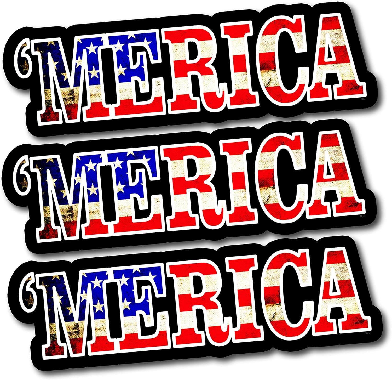 Amazon.com - Merica Decals for Trucks Quality Merica Flag Decal Merica ...
