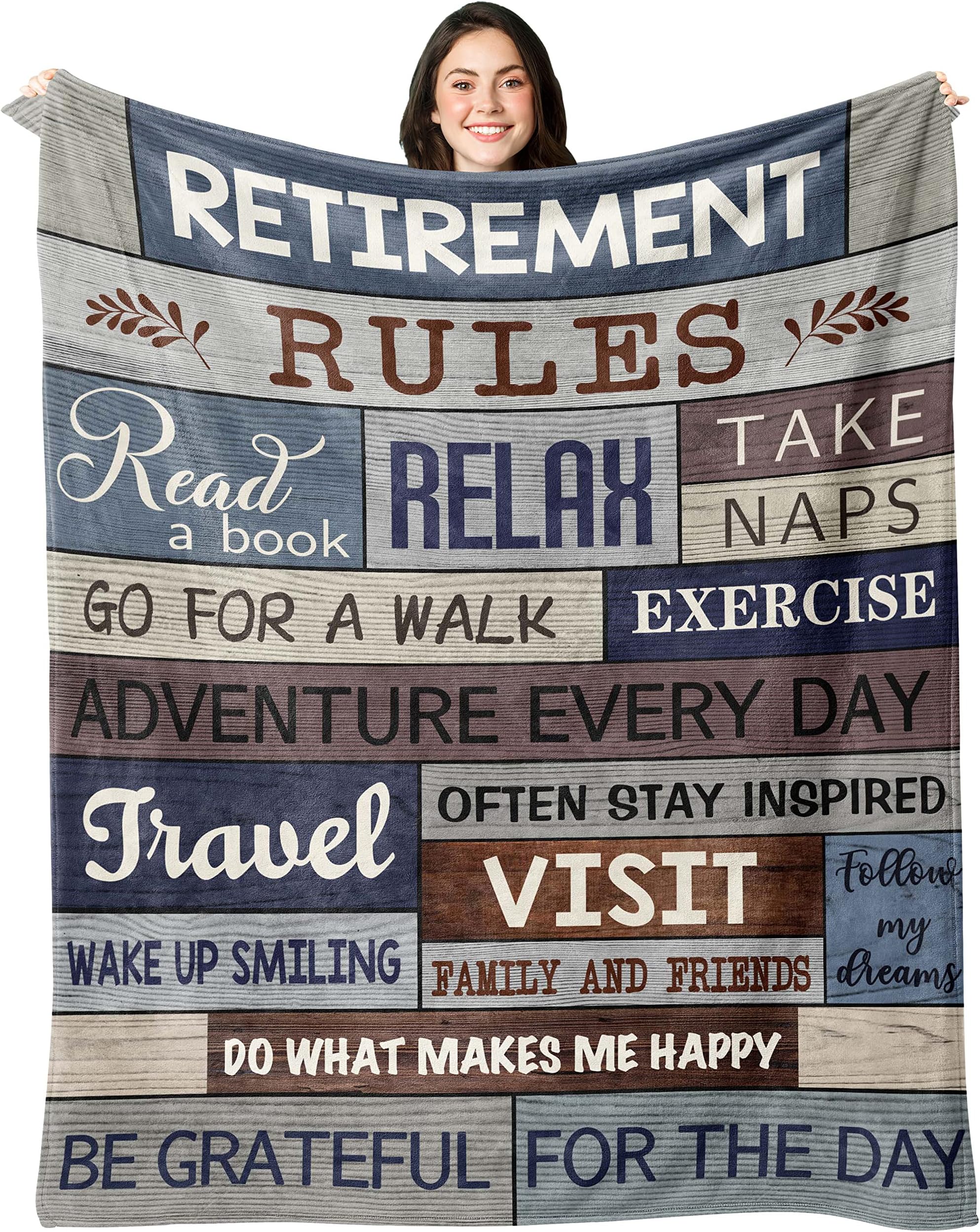 Amazon.com: Qzxyni Retirement Gift for Woman, Retirement Blanket ...