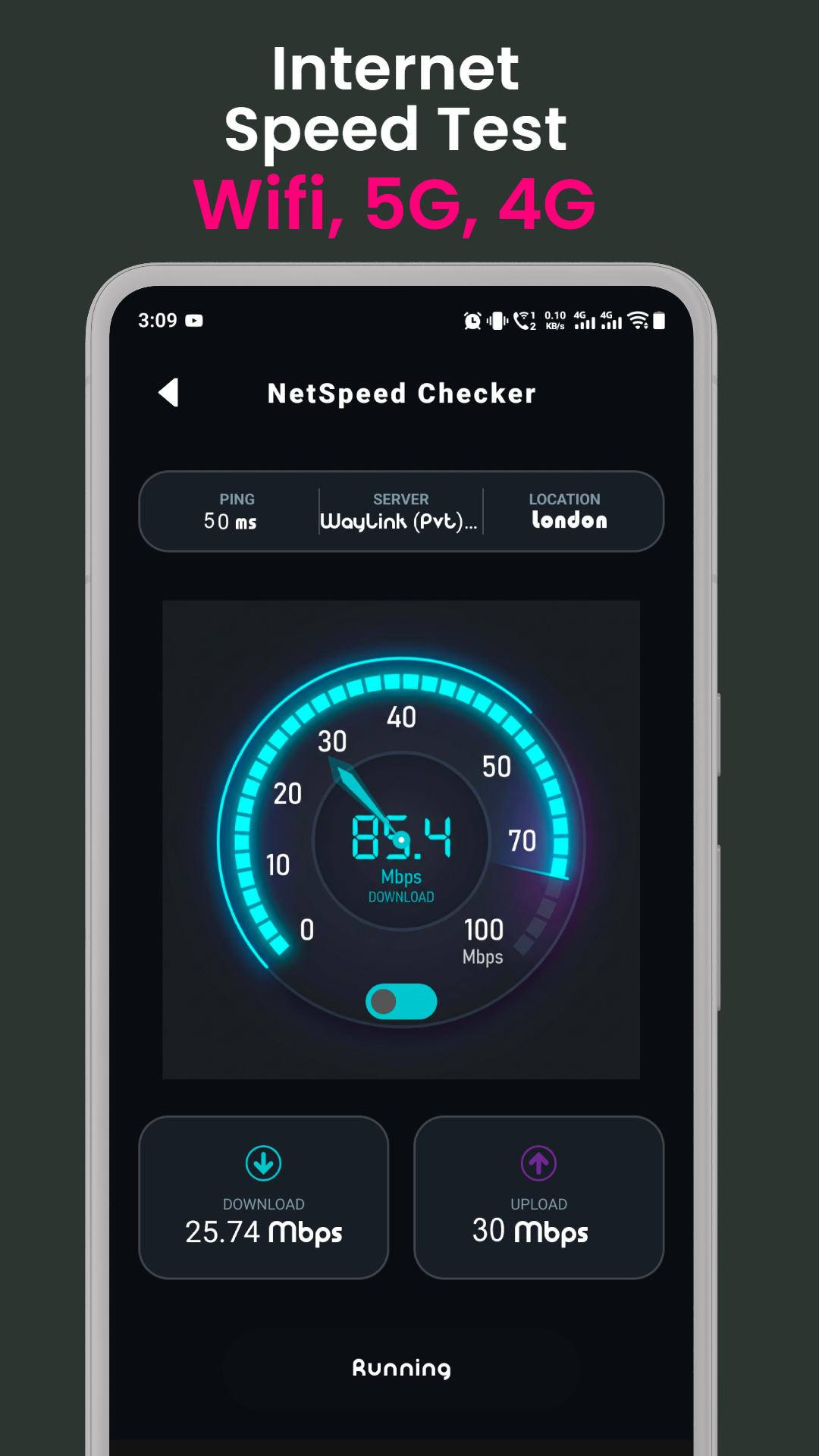 NetSpeed Test: Internet Speed Analyzer for fire Tv / WiFi & Ping ...