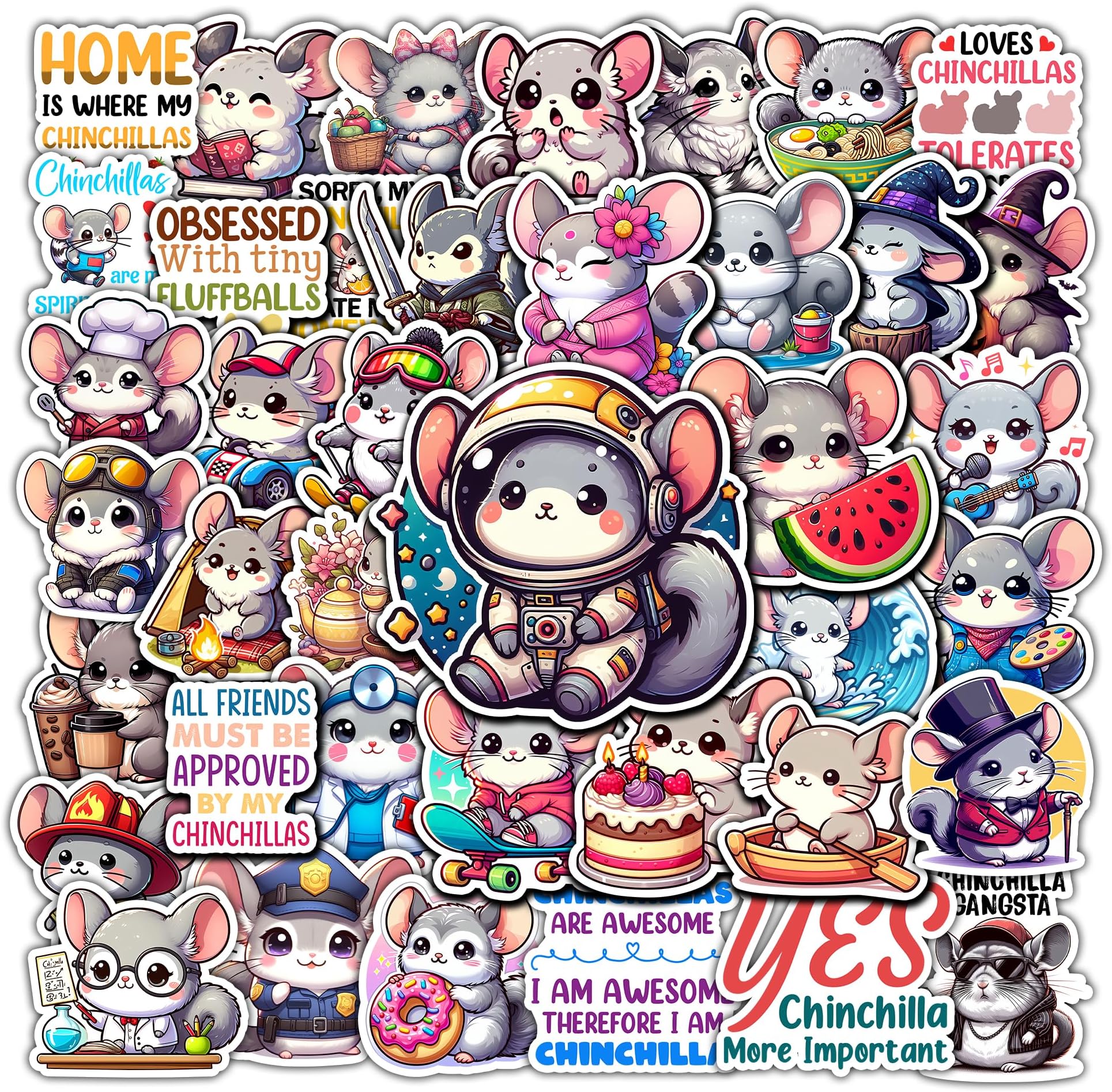 Amazon.com: Chinchilla Sticker Travel Outdoors Decal Vinyl Small ...