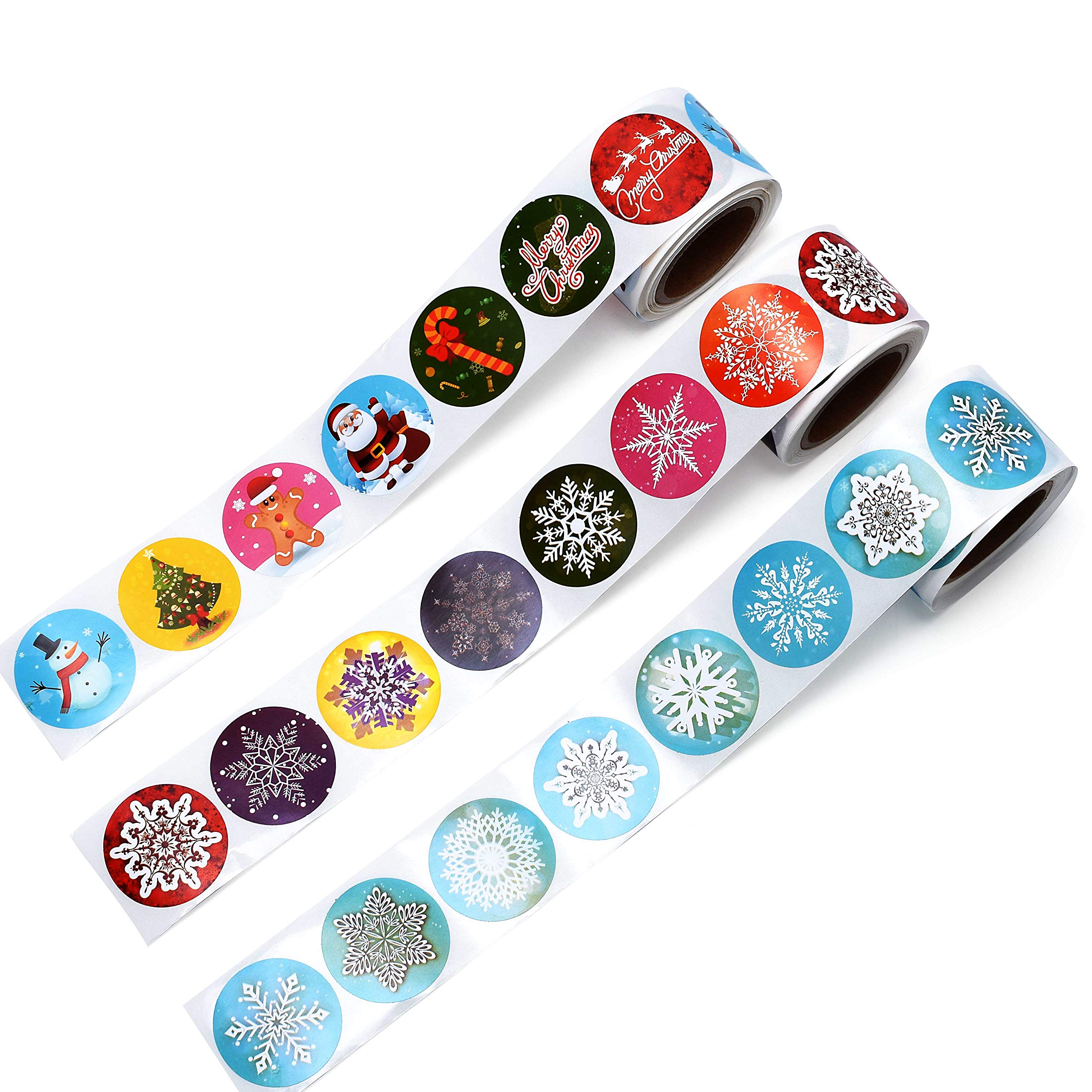Snapklik.com : 3PCS Christmas Stickers For Kids Snowman Stickers ...