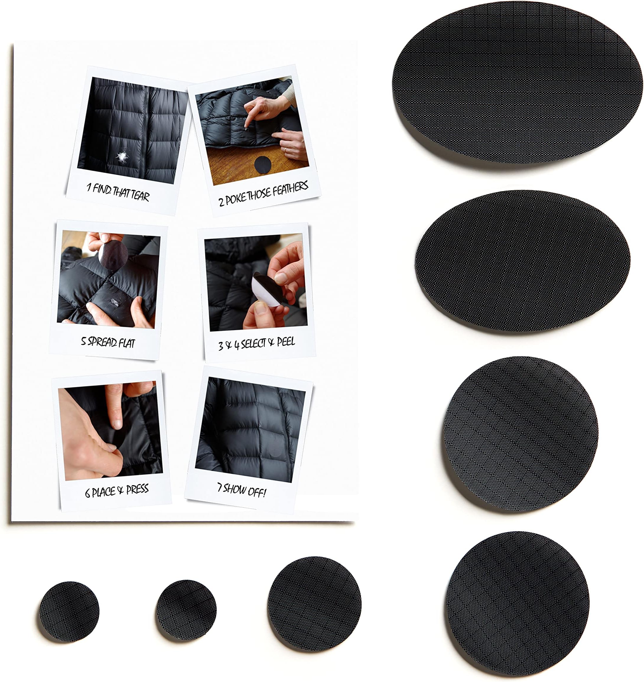 Down Jacket Repair Patches - Self Adhesive Repair Patches for Clothing ...