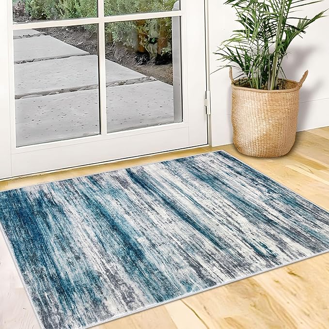 Amazon.com: KOZYFLY Modern Abstract Small Area Rugs 2x3, Washable ...