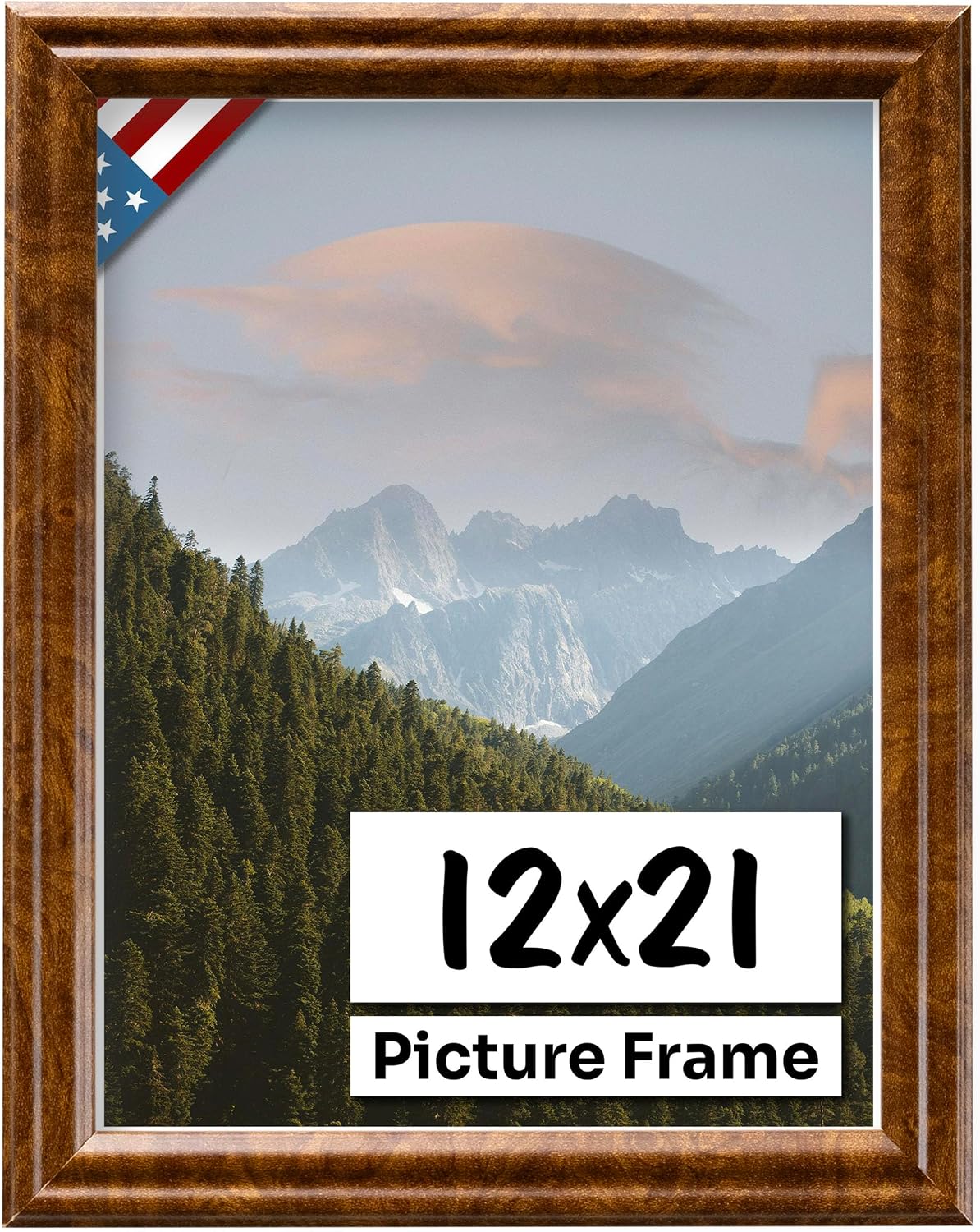 Amazon.com - US Art 12x21 Brown Burl .75 in Wooden Photo Picture Poster ...