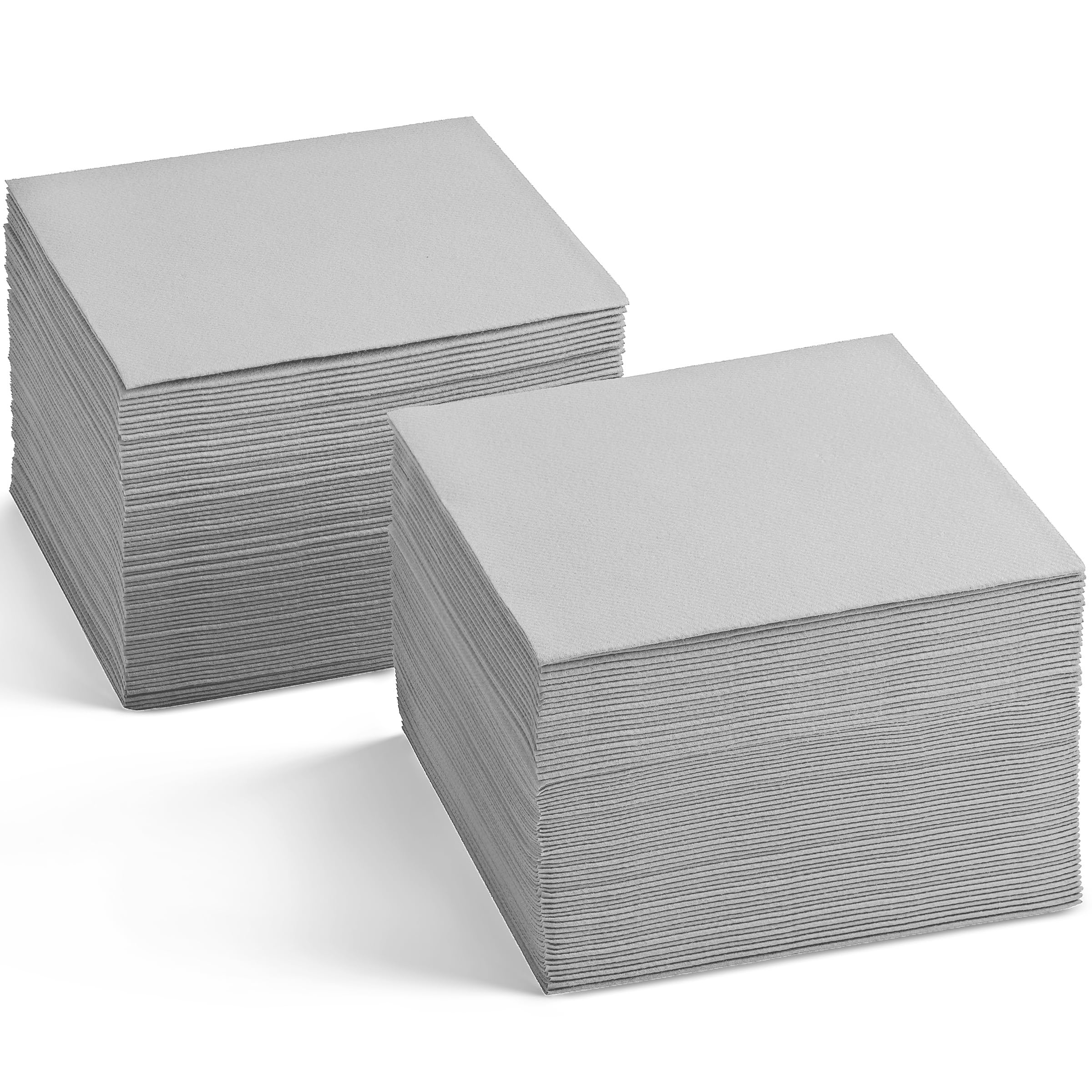 Snapklik.com : Disposable Linen-Feel Tela Gray Napkins, 6.5" X 6.5 ...