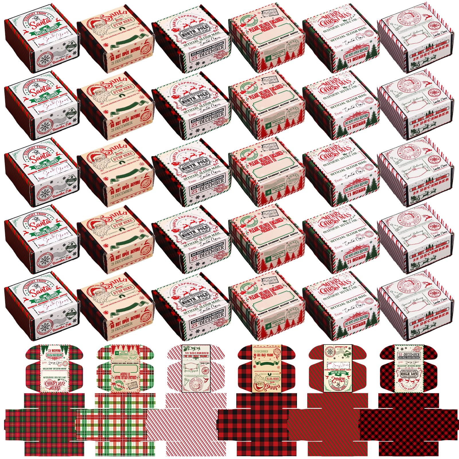 Amazon.com: Outus 30 Pack Small Christmas Gift Boxes with Lids North ...