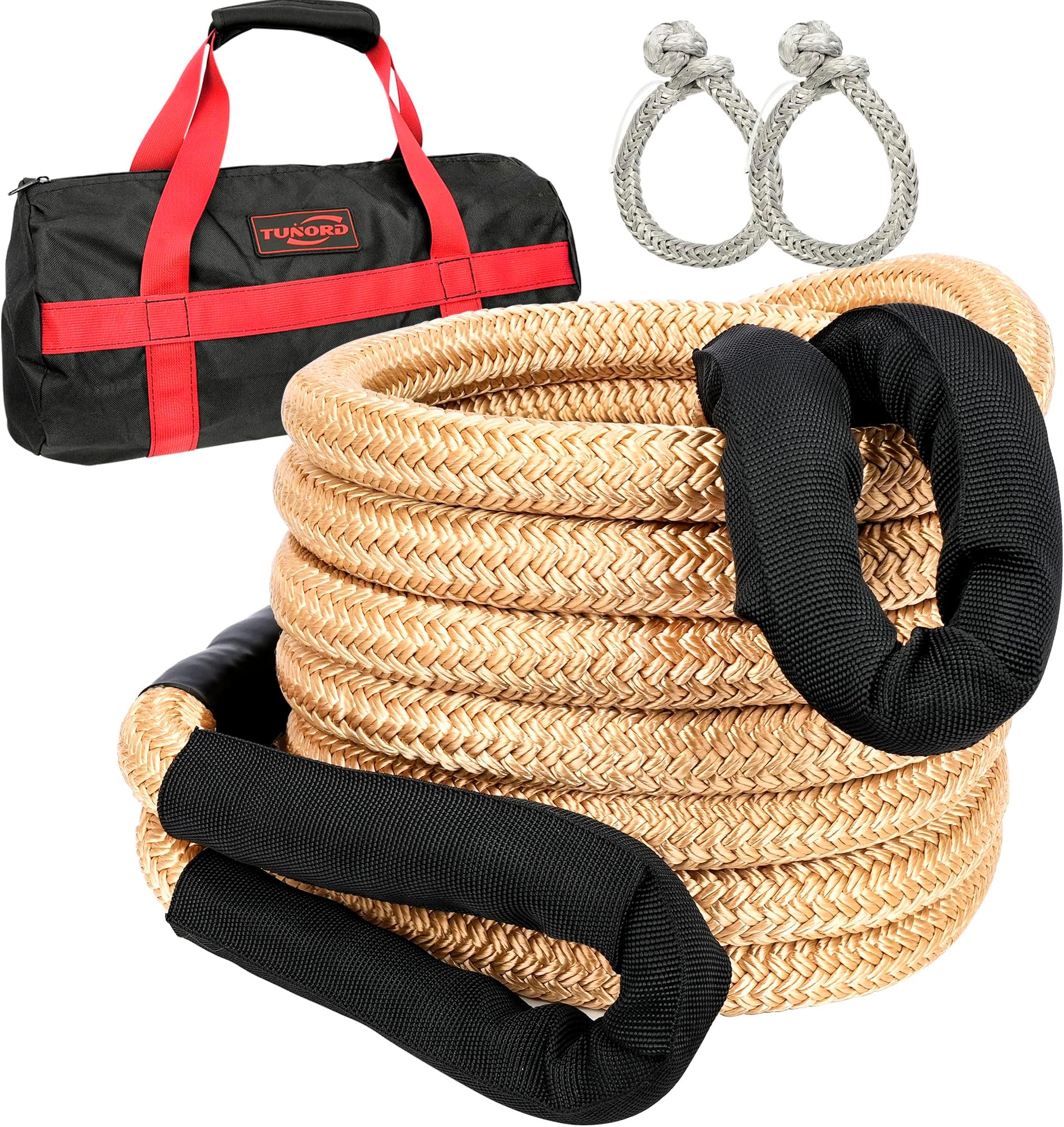 Amazon.com: TUNORD Nylon Kinetic Recovery Tow Rope Heavy Duty Offroad ...