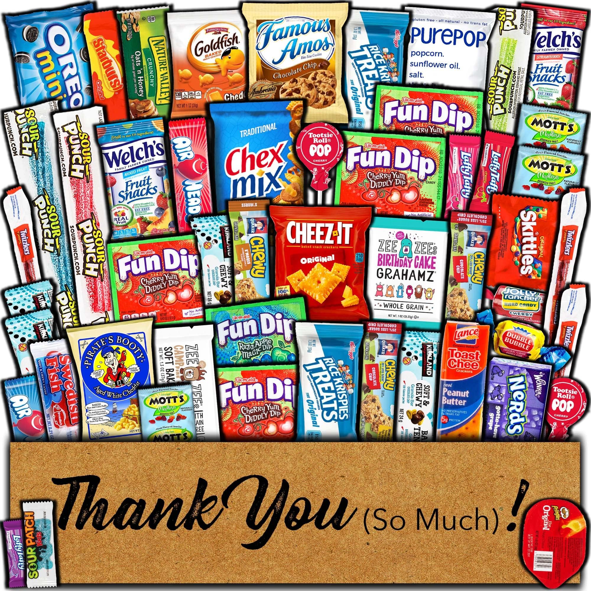 Amazon.com : CRAVEBOX Thank You Snack Box Care Package - Gift to show ...