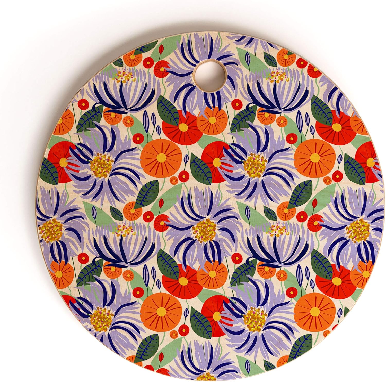 Amazon.com: Society6 83 Oranges Alia Cutting Board, Round : Everything Else