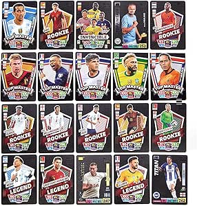 Supwell 55 Black Football Star Cards English Limited Edition Football ...