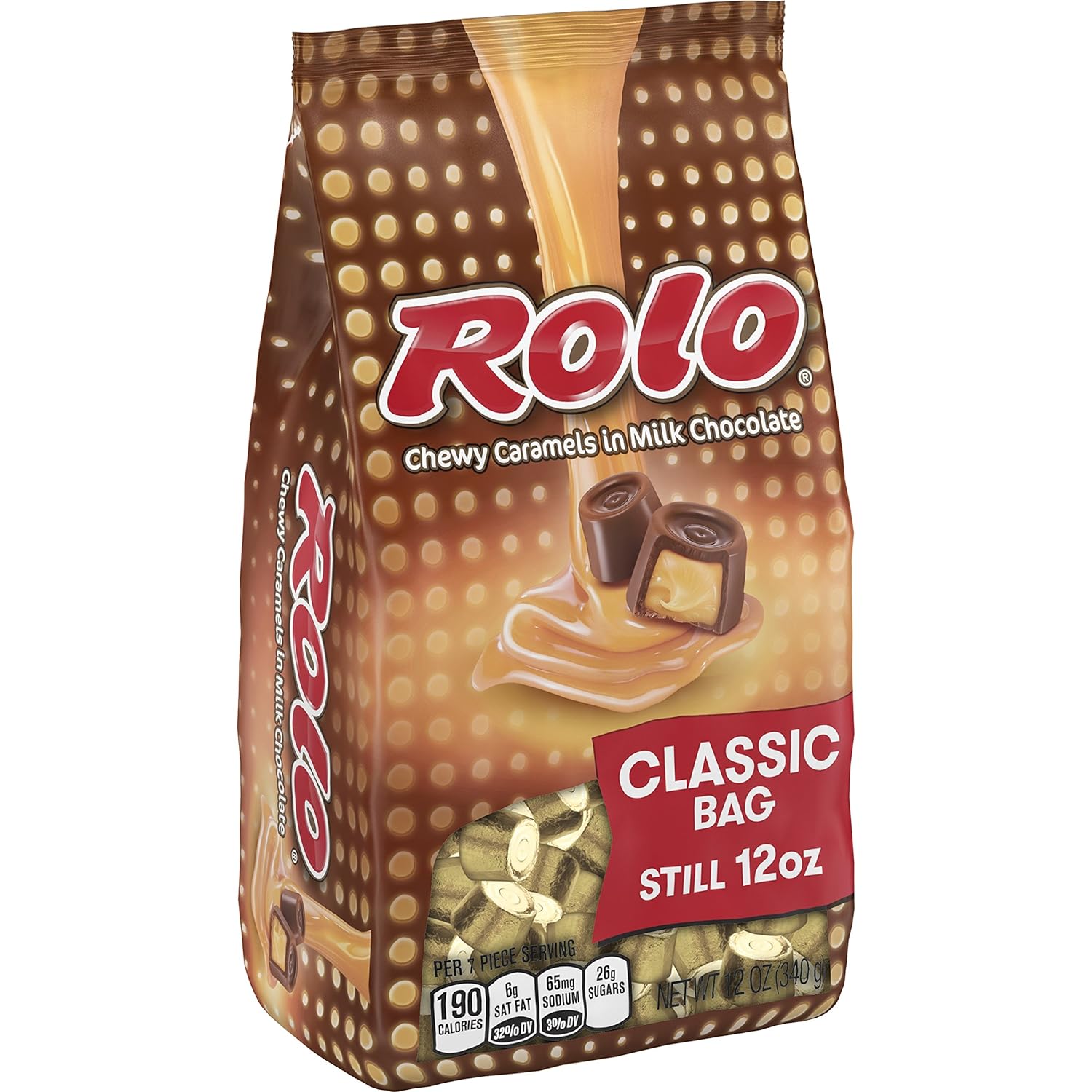 Amazon.com: ROLO Chocolate Caramel Candy, 12 Ounce : Grocery & Gourmet Food