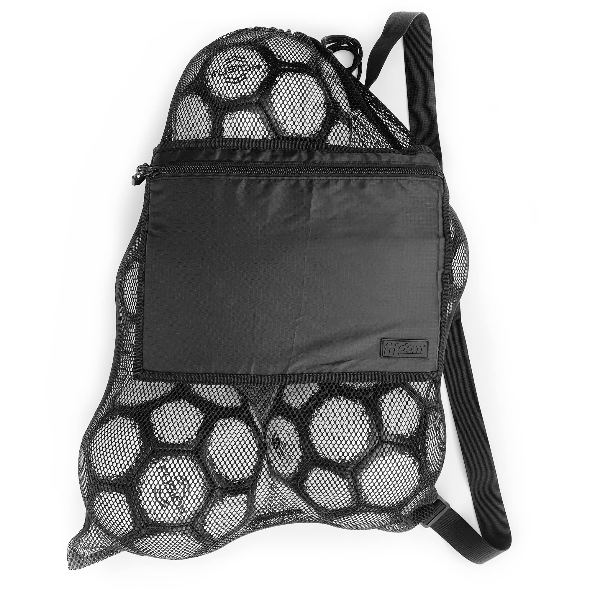Snapklik.com : Fitdom Extra Large Heavy Duty Mesh Bag Best For Soccer Ball