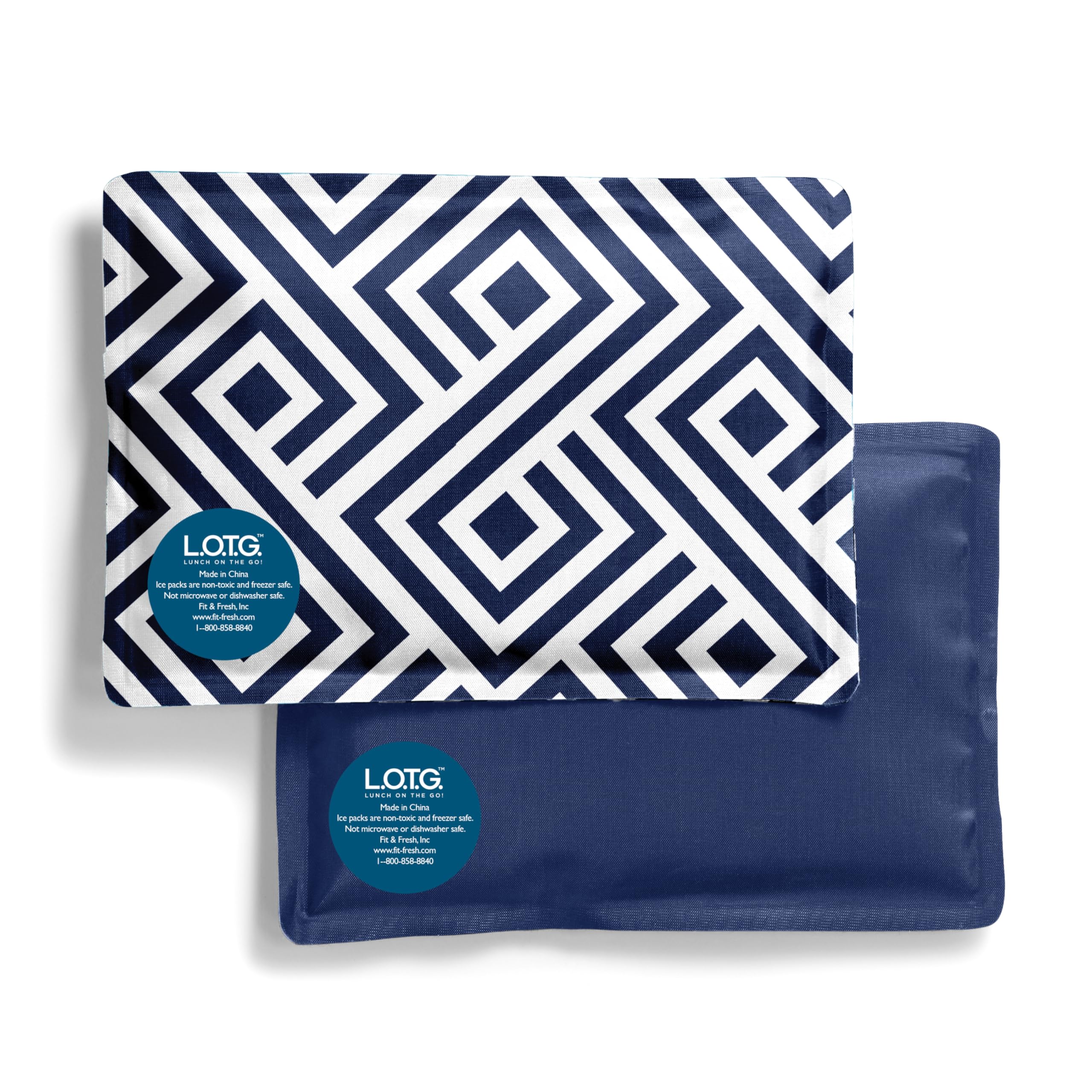 Amazon.com: Fit & Fresh Cool Coolers 2 Pack Soft Ice for Lunch Bags ...