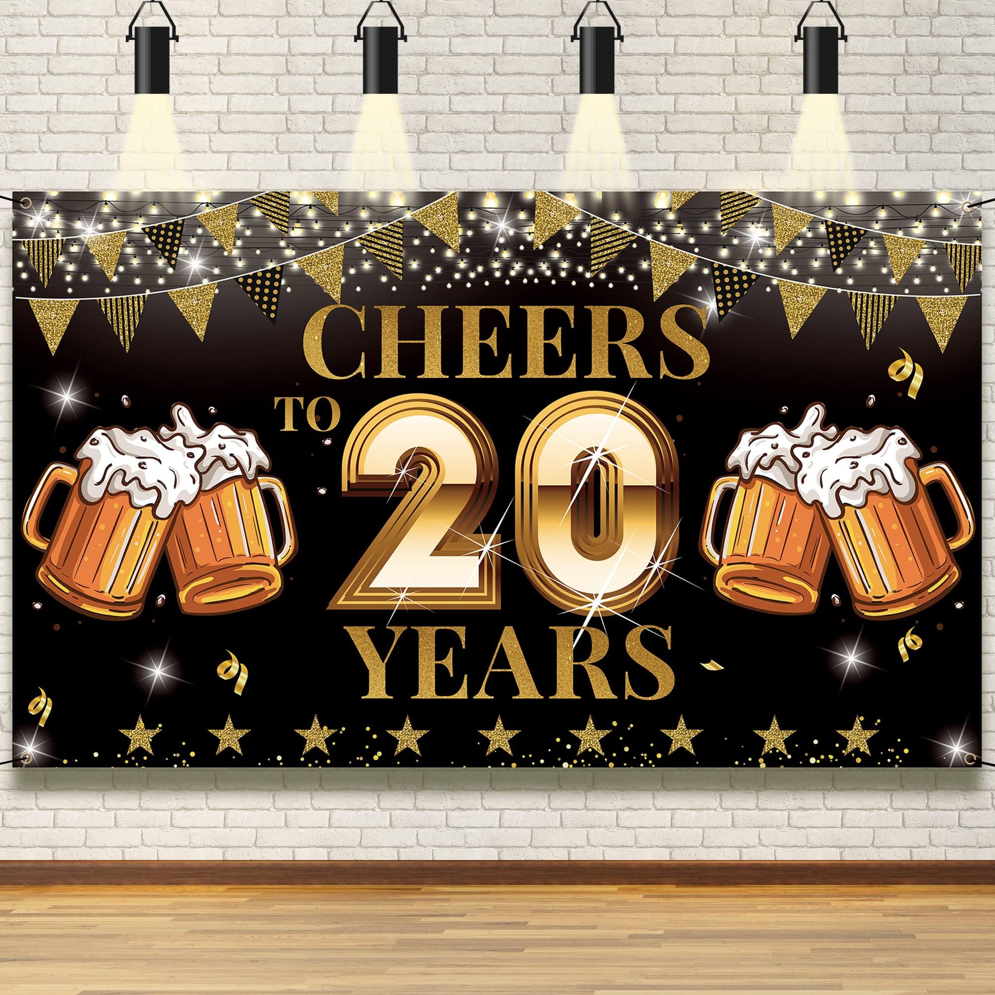 Amazon.com: 20 Year Class Reunion Party Decoration Backdrop, 20th School Class Reunion Party ...