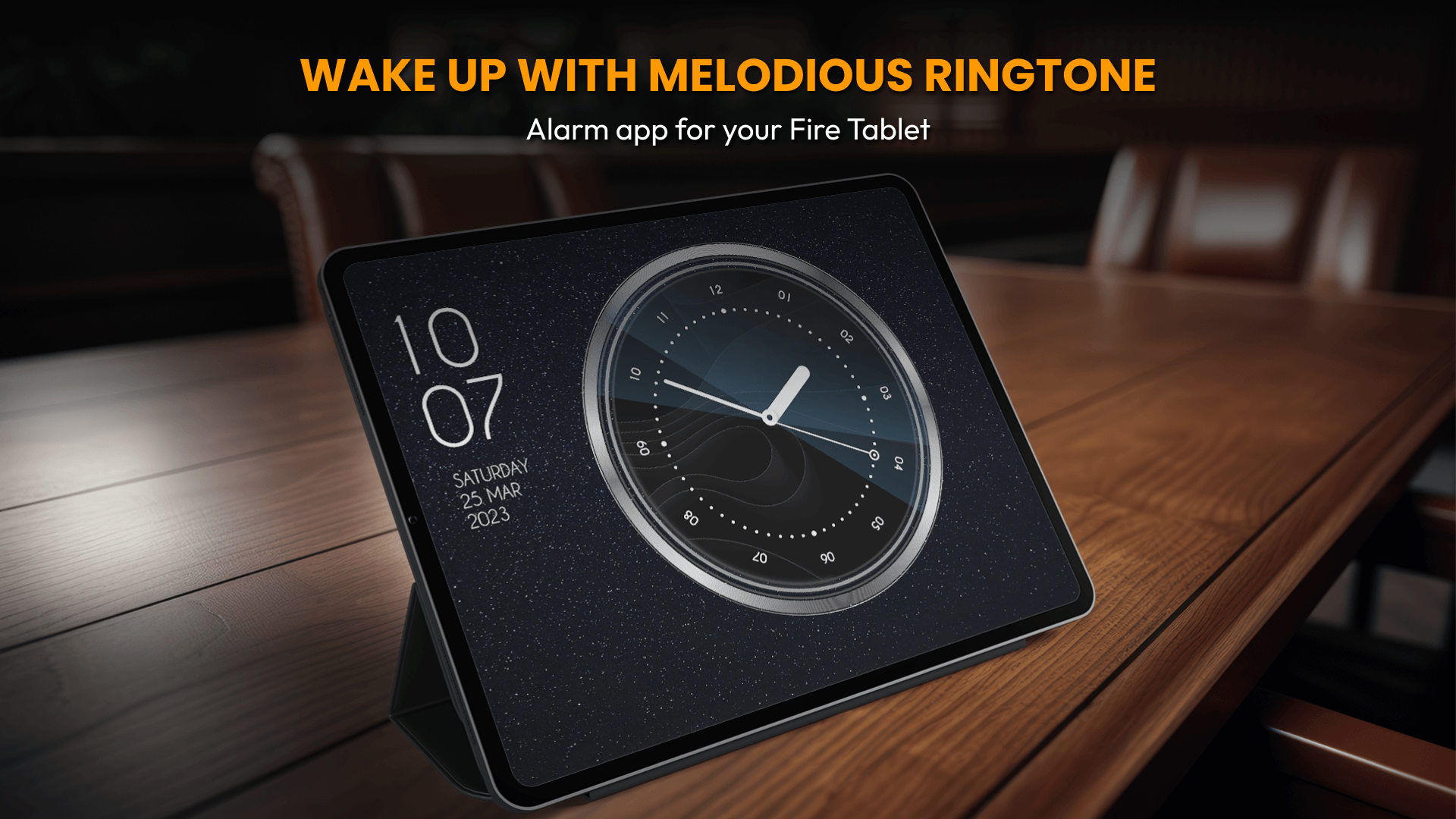 Alarm Clock with Beautiful Clock Face Screensaver - Peaceful Wallpaper ...