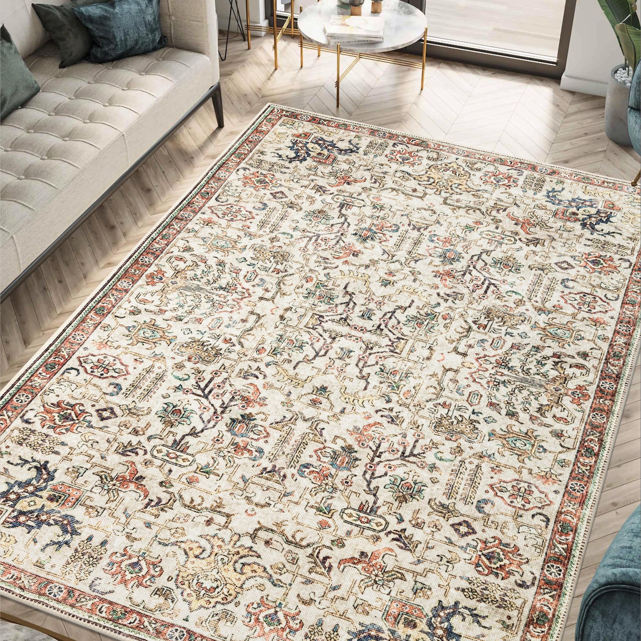 Amazon.com: Keen Home Design Machine Washable Area Rugs with Non-Slip ...