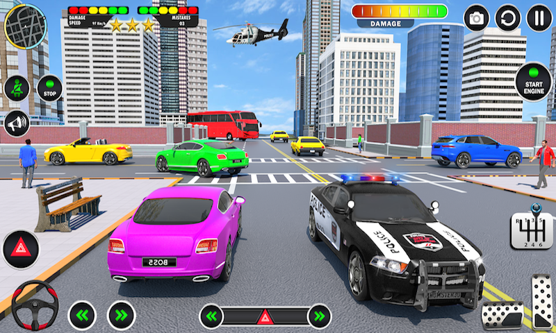 Grand Police Car Vehicles Transport - Cops Car Driving School Games ...