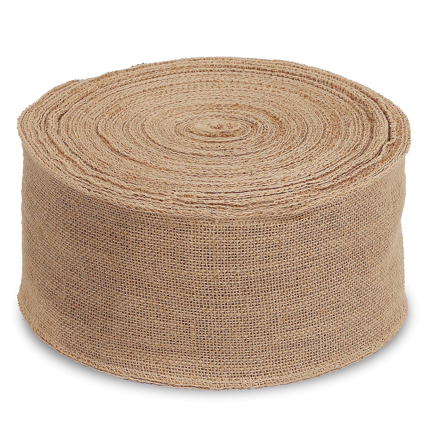 Snapklik.com : 6 Inch Wide 27 Yards Burlap Ribbon, Natural Jute Fabric ...