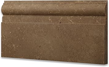 Noce 6 X 12 Travertine Baseboard, Honed and Unfilled - Marble Tiles ...