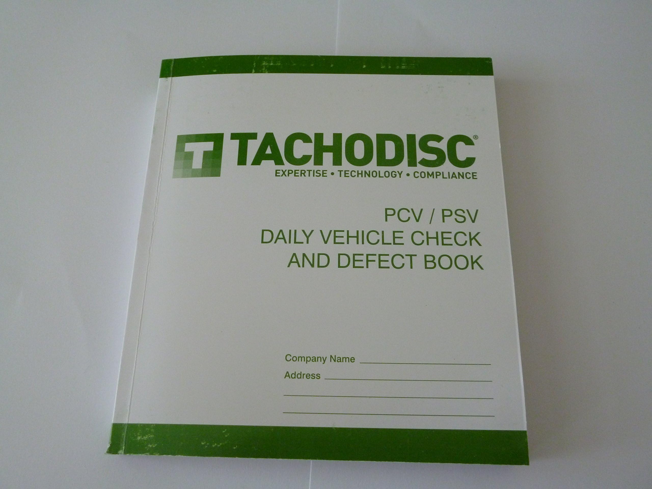 Tachodisc VAN DRIVER'S DAILY VEHICLE CHECK & DEFECT BOOK T20V : Amazon ...