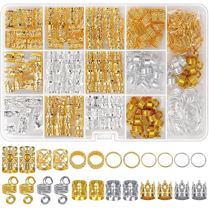 Amazon.com: 262 Pcs Dreadlock Accessories for Women, Hair Jewelry for ...