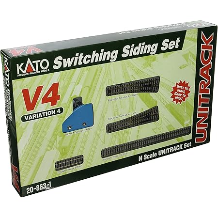 Amazon.com: Kato USA Model Train Products V3 UNITRACK Rail Yard ...